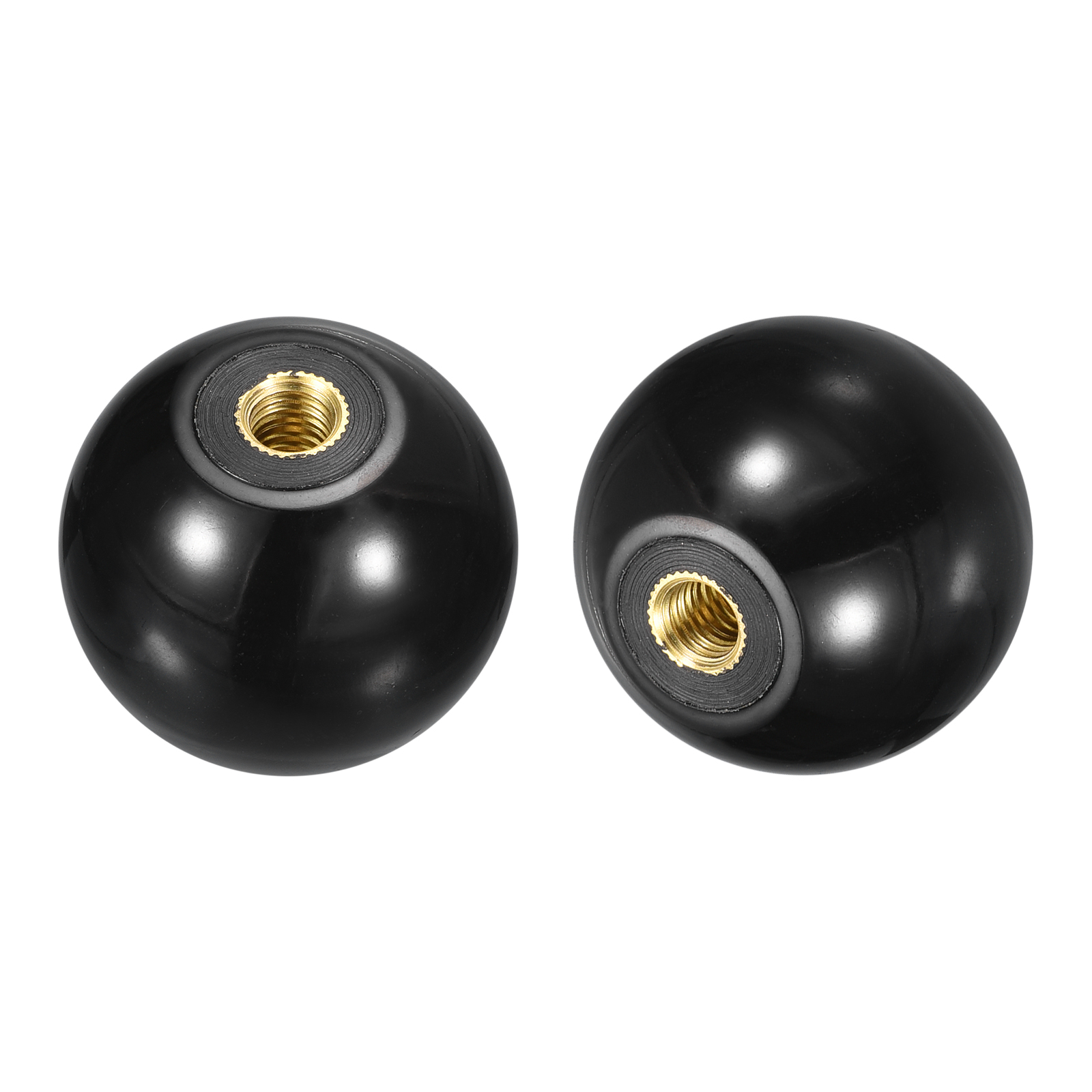 Uxcell 5Pcs M10 Copper Thread 40mm Dia Threaded Ball Knobs for Machine ...
