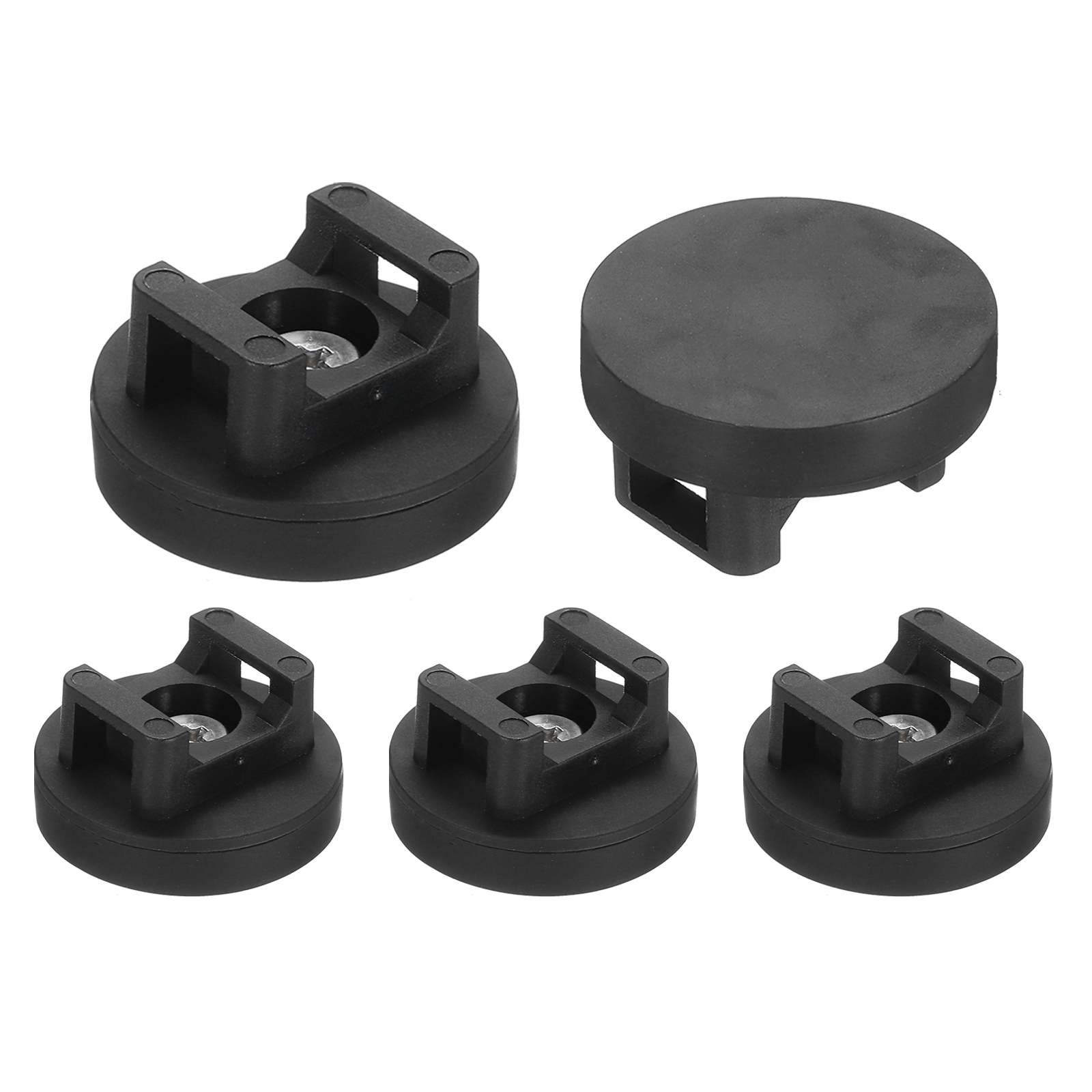 Uxcell 5Pcs Magnetic Zip Tie Mount,31mm Multipurpose Magnetic Cable ...