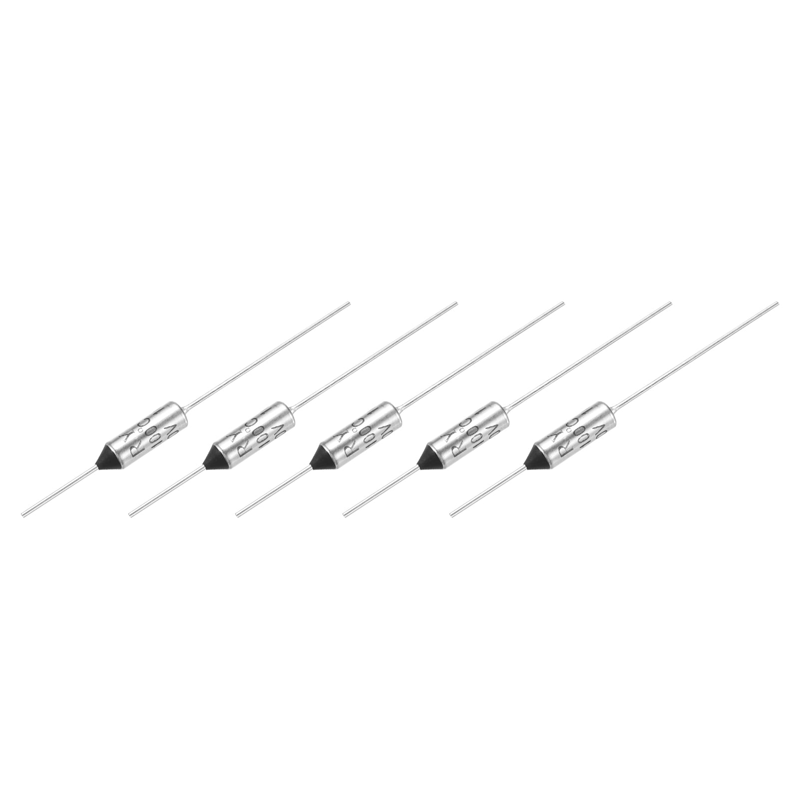 Uxcell 5Pcs Metal Temperature Thermal Fuse RY100 100 °C 212 °F 10A 250V ...