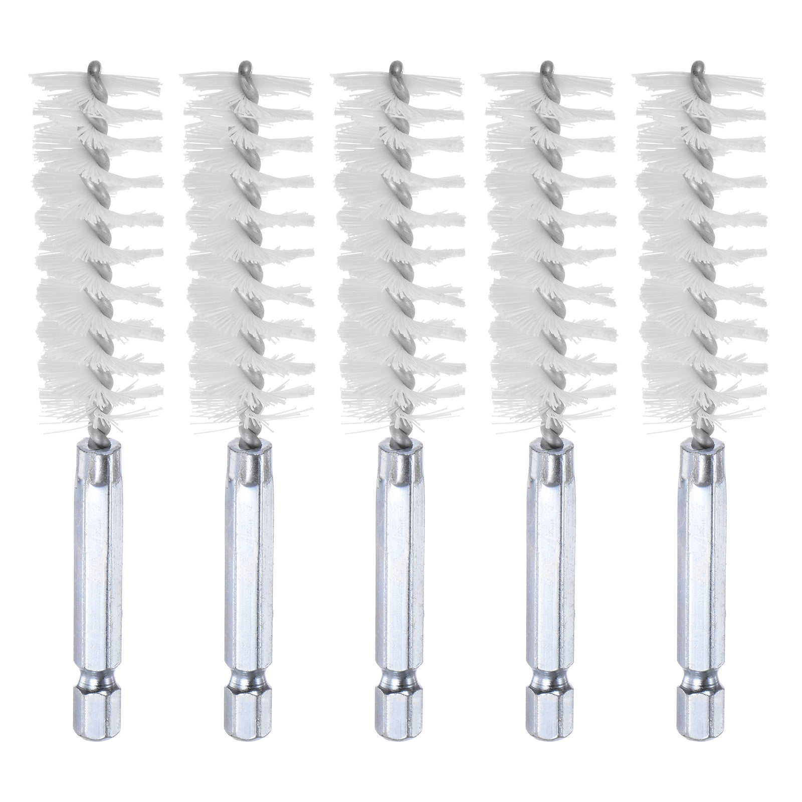 Uxcell 5Pcs Nylon Bore Brush 18mm Dia 4" Long Cleaning Twisted Wire ...