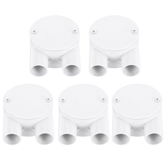 Uxcell 5Pcs Conduit Box Junction Box Outdoor Cable Connectors 4 Way ...