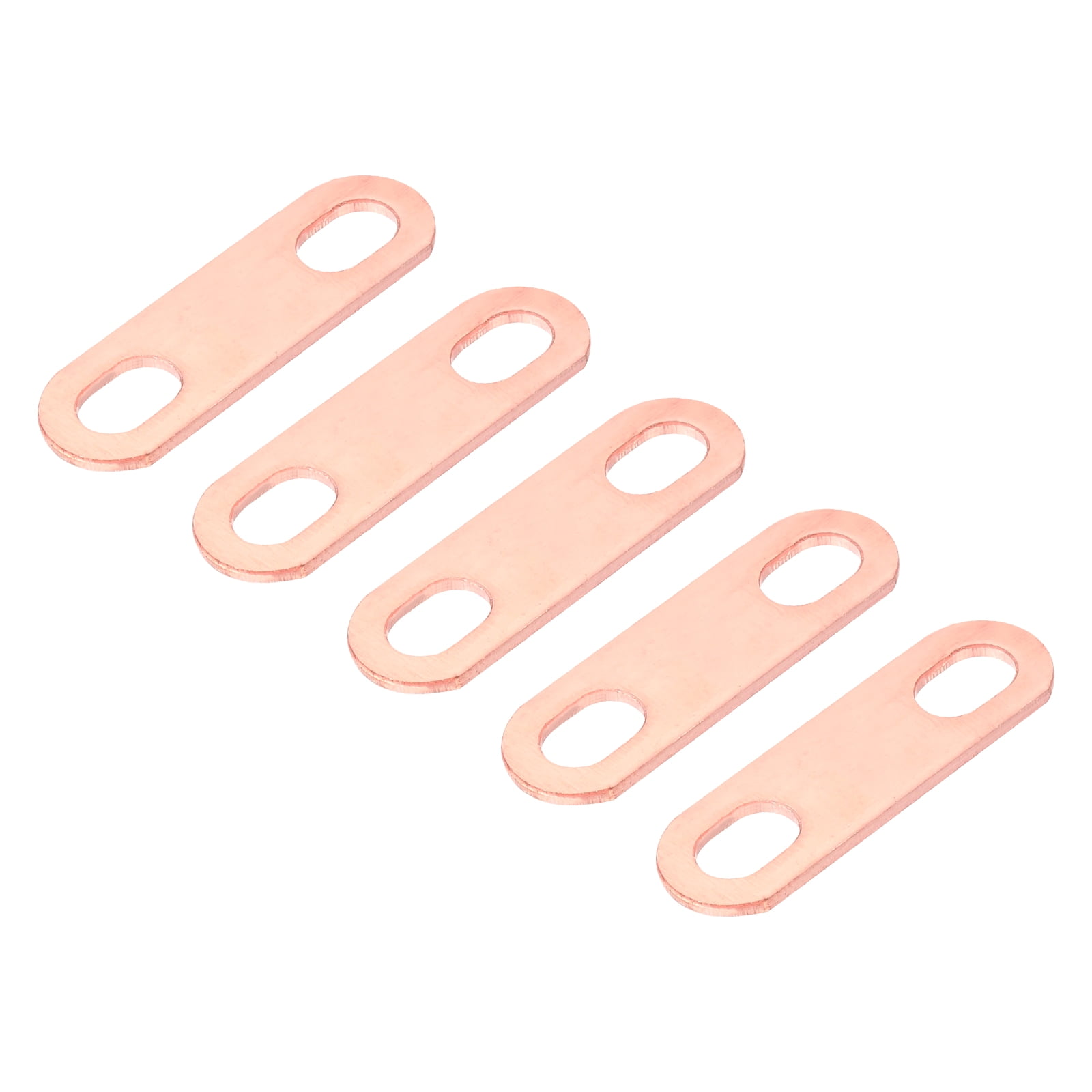 Uxcell 5Pcs Pitch Row 0.8"(20mm) Red Copper Bus Bar Connector for ...
