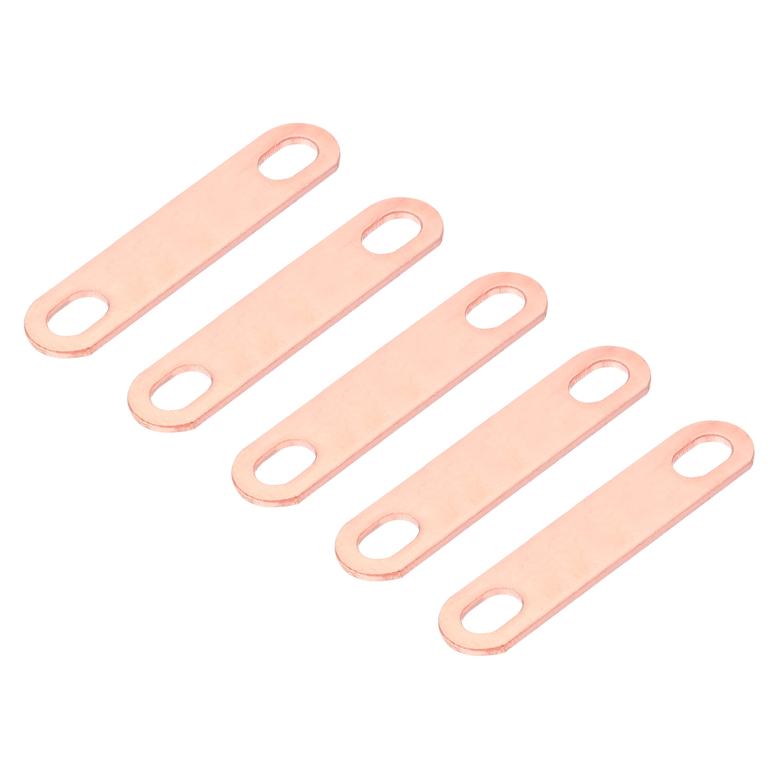 Uxcell 5Pcs Pitch Row 1.4"(35mm) Red Copper Bus Bar Connector for ...