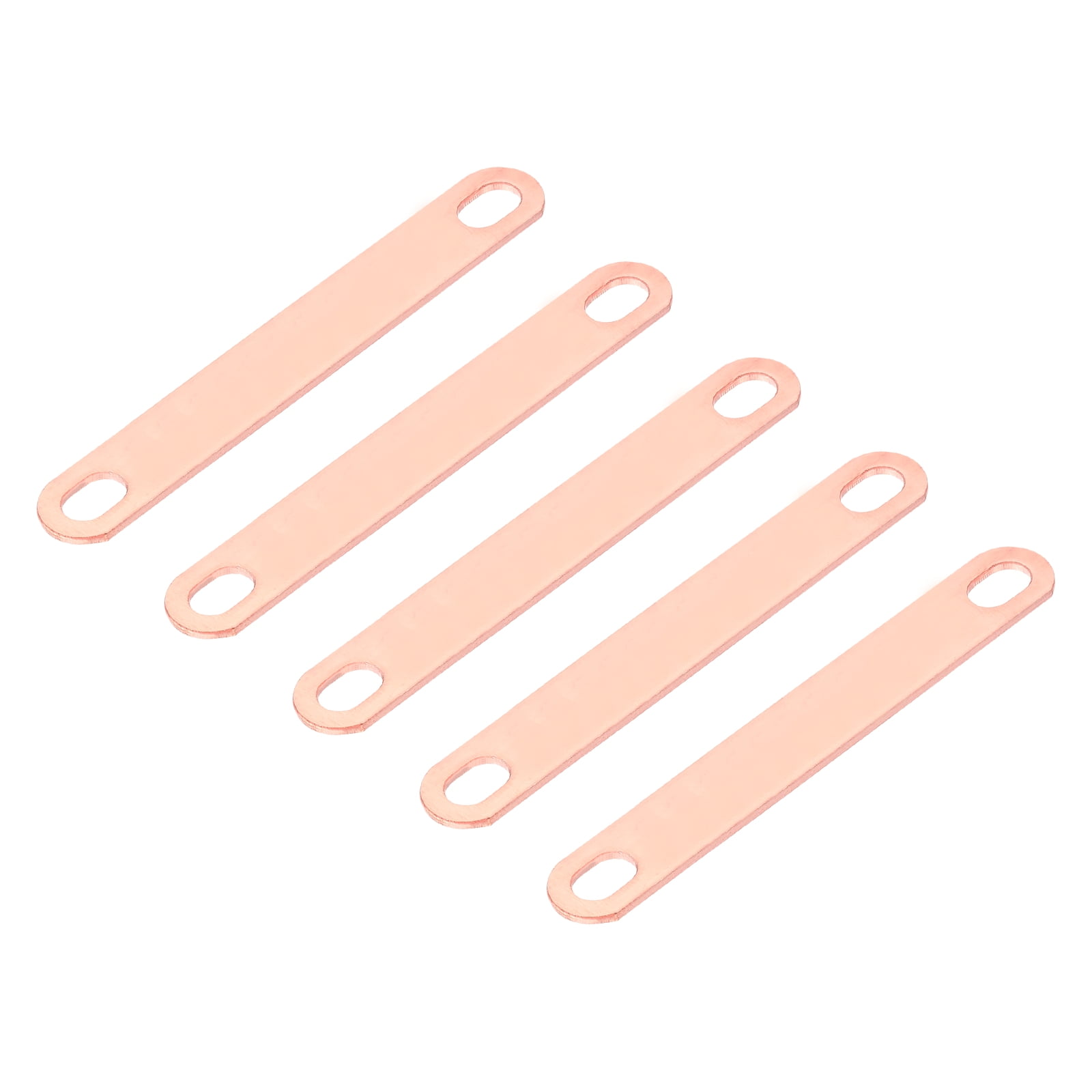 Uxcell 5Pcs Pitch Row 2.6"(65mm) Red Copper Bus Bar Connector for ...