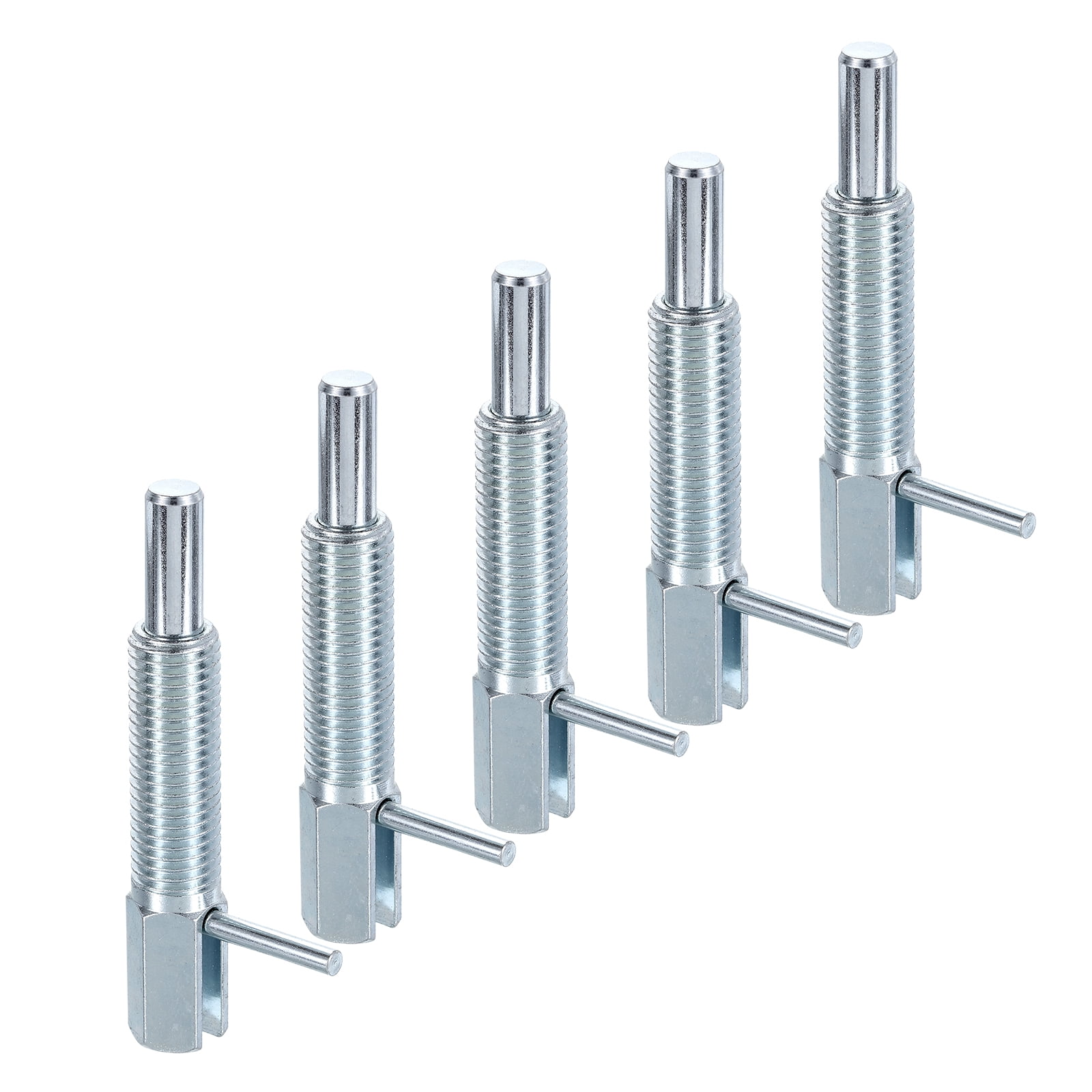Uxcell Retractable Indexing Plunger Pin, l Spring Plunger Carbon Steel ...