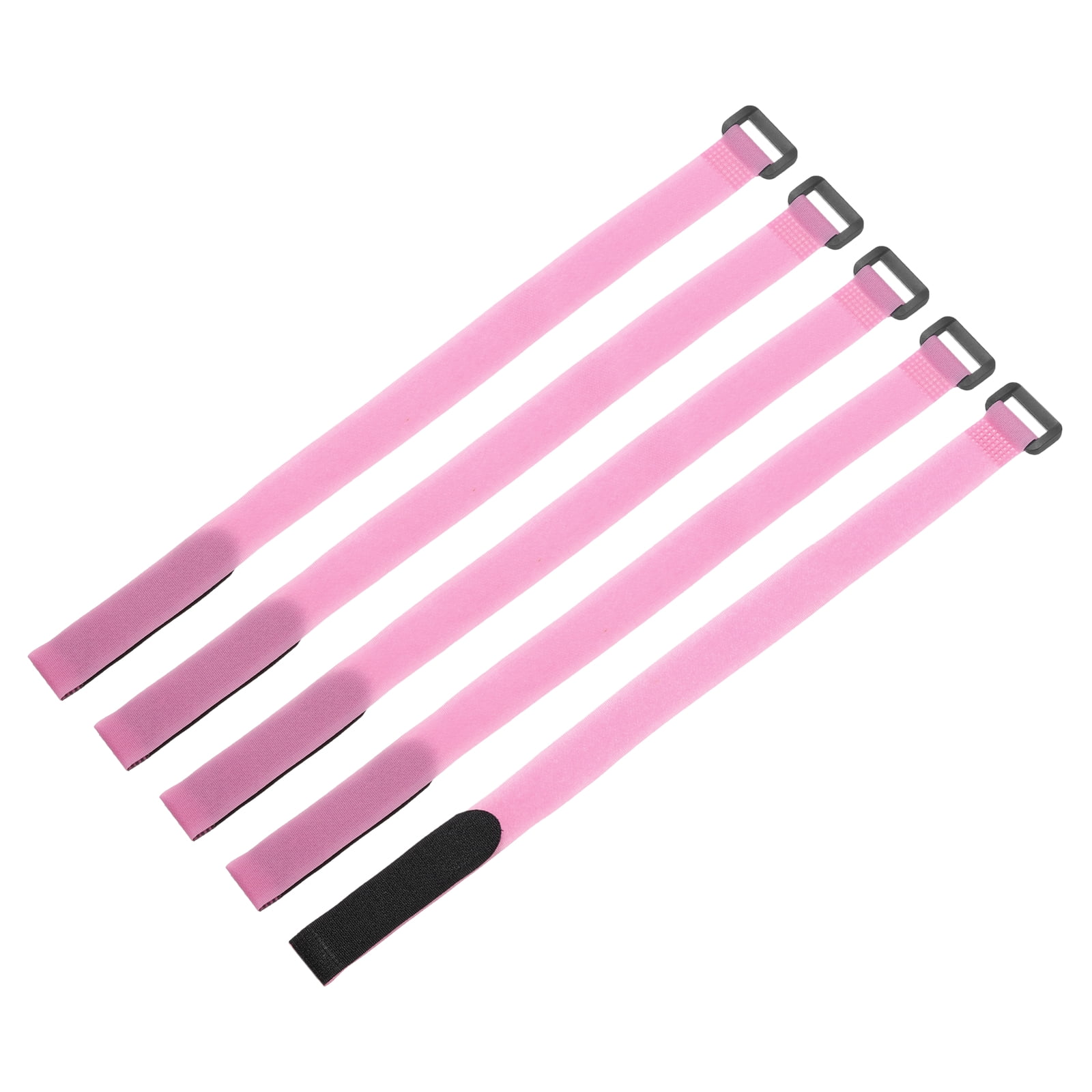 Uxcell 5Pcs Reusable Battery Tie Down Straps,0.8x16" Pink Nylon ...