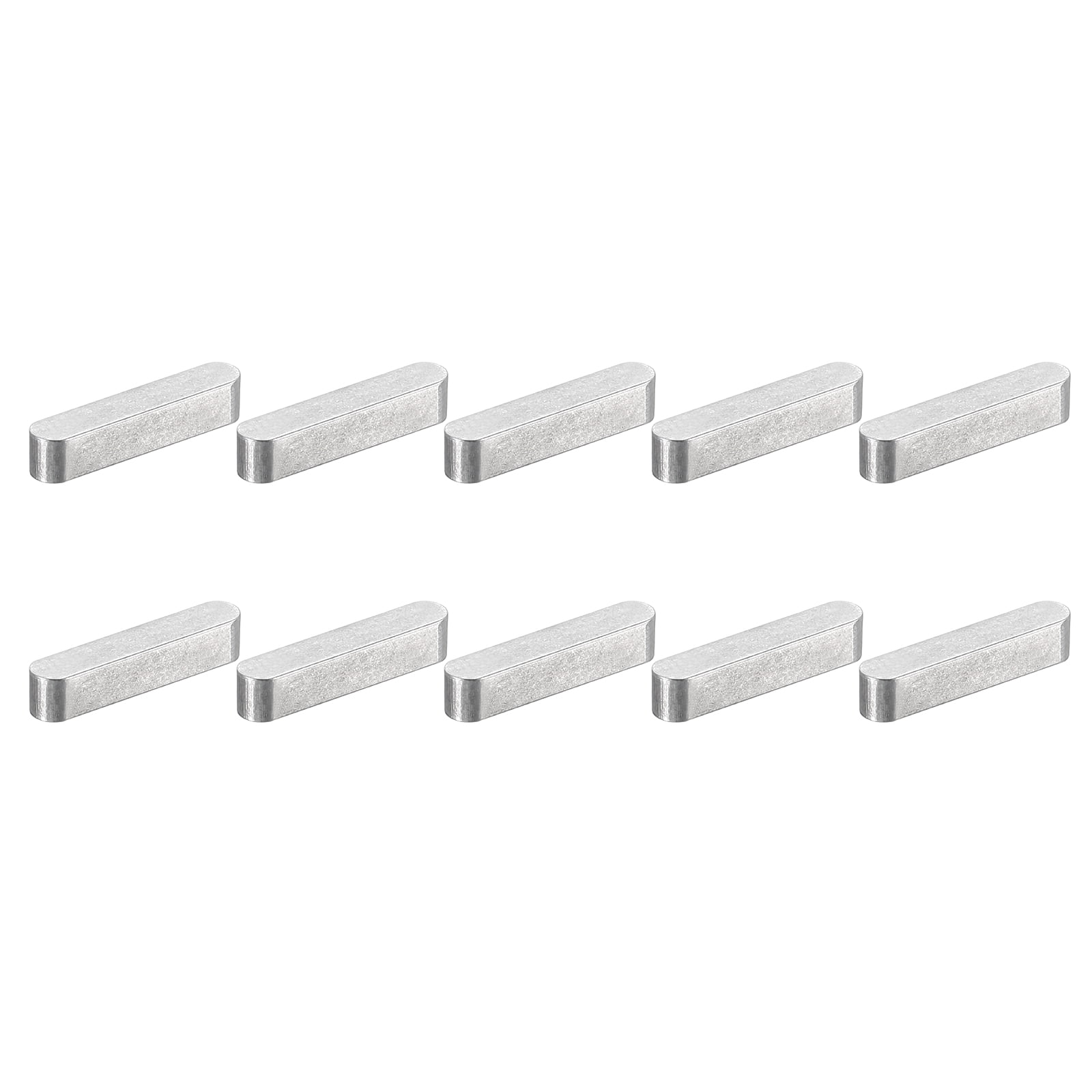 Uxcell 5Pcs Round Ended Feather Key, 4x4x20mm Stainless Steel ...