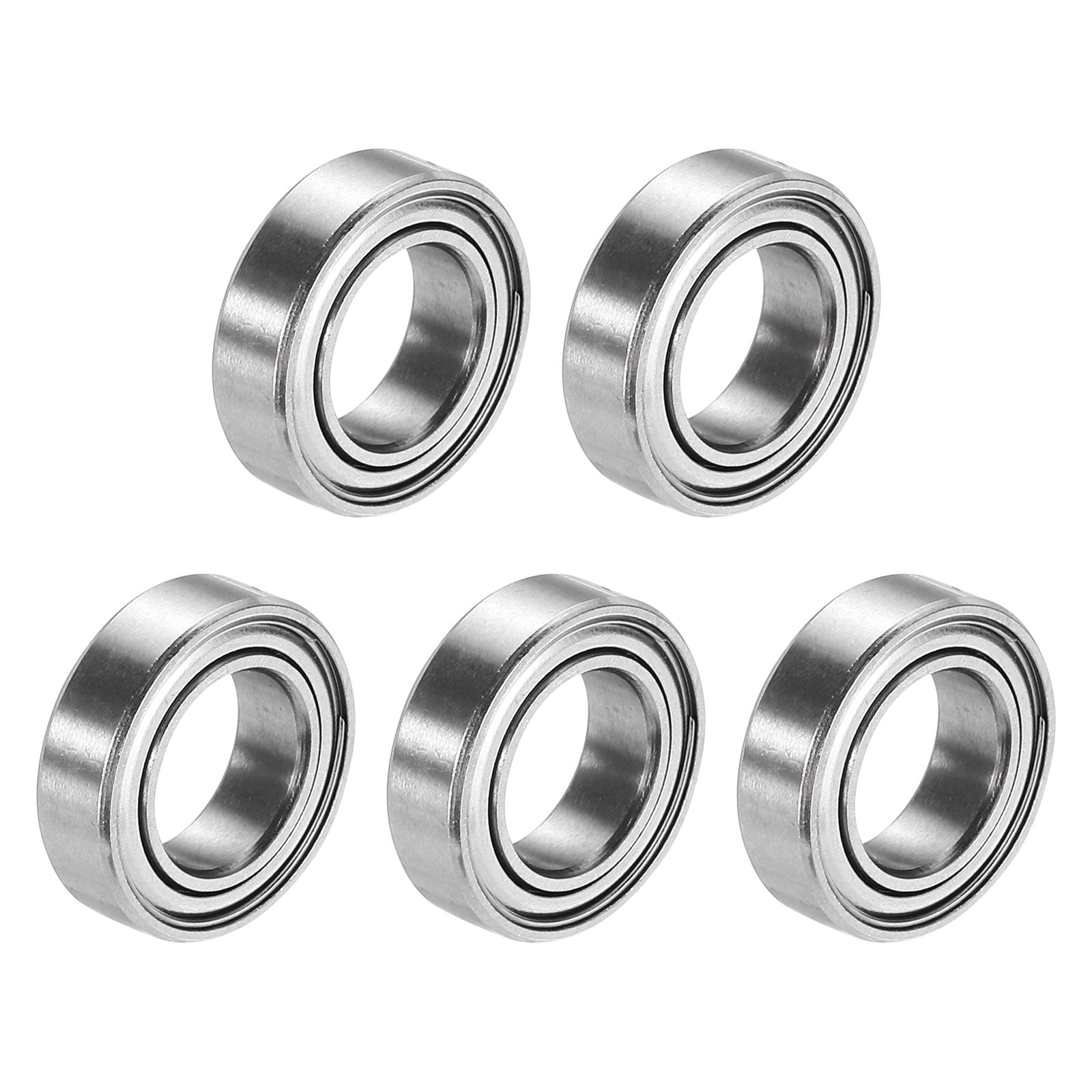 Uxcell 5Pcs SMR106ZZ Stainless Steel Ball Bearing 6mm x 10mm x 3mm ...