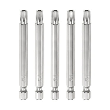 Uxcell T40 Magnetic Security Torx Screwdriver Bit 1/4" Hex Shank 4" Length, Red 2 Pack - Walmart.com