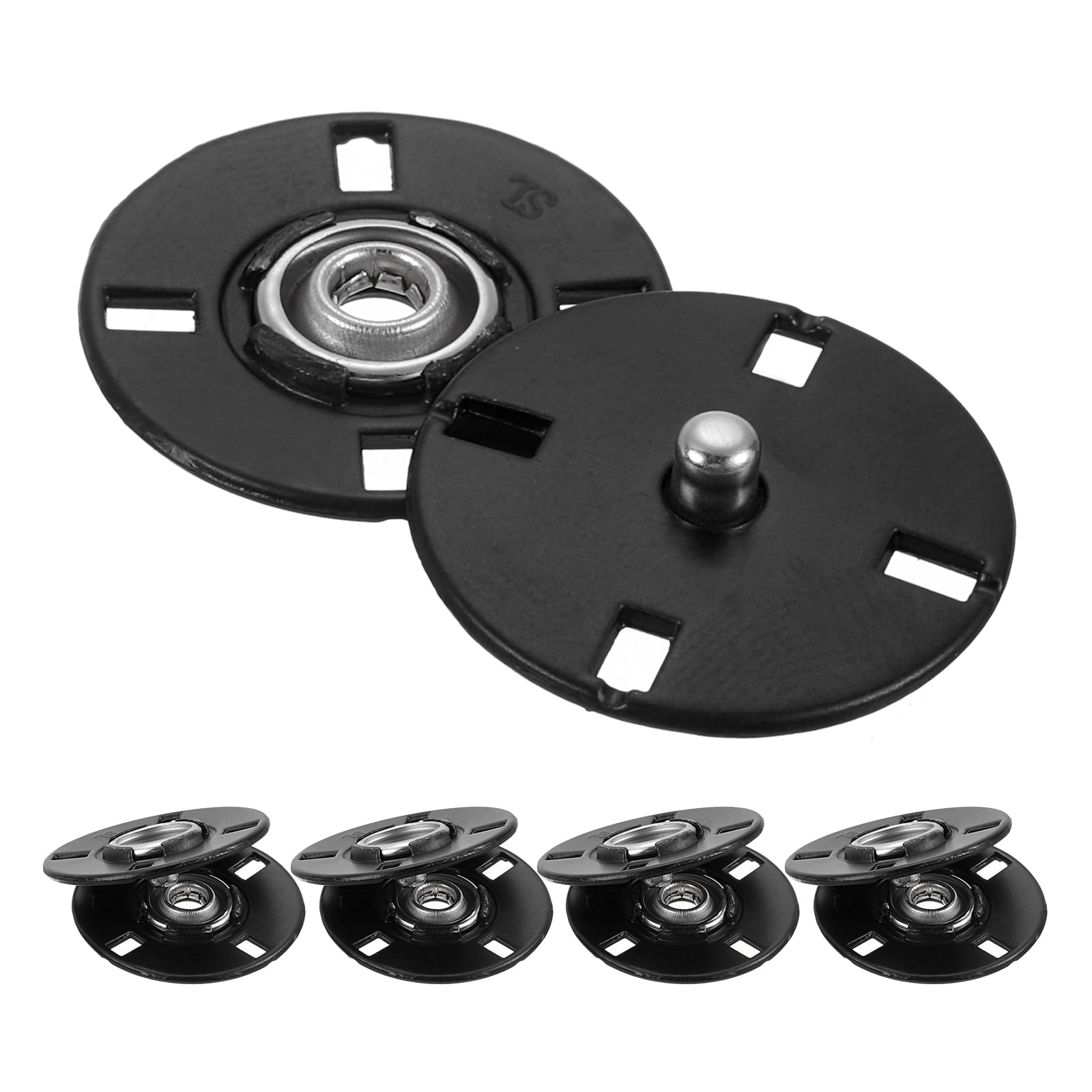 Uxcell 5Pcs Snap Buttons, Metal Invisible Buckle Fasteners Press Studs ...