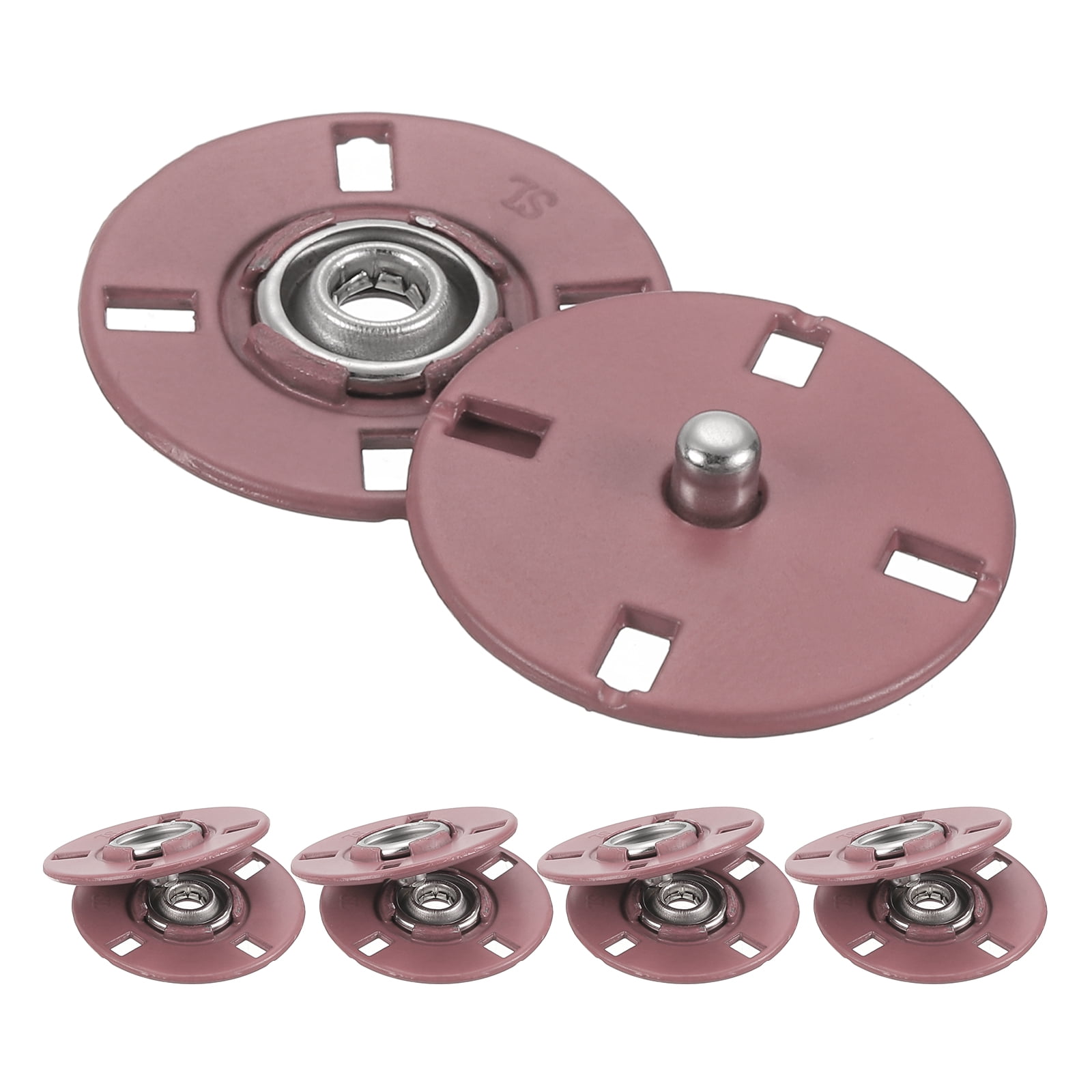 Uxcell 5Pcs Snap Buttons, Metal Invisible Buckle Fasteners Press Studs ...