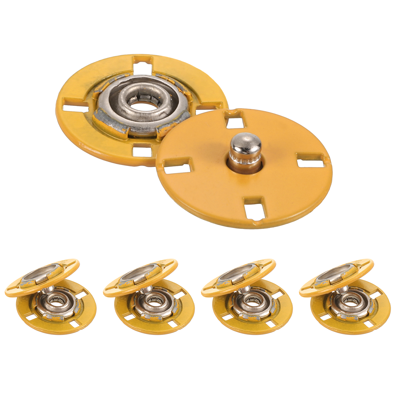 Uxcell 5Pcs Snap Buttons, Metal Invisible Buckle Fasteners Press Studs ...