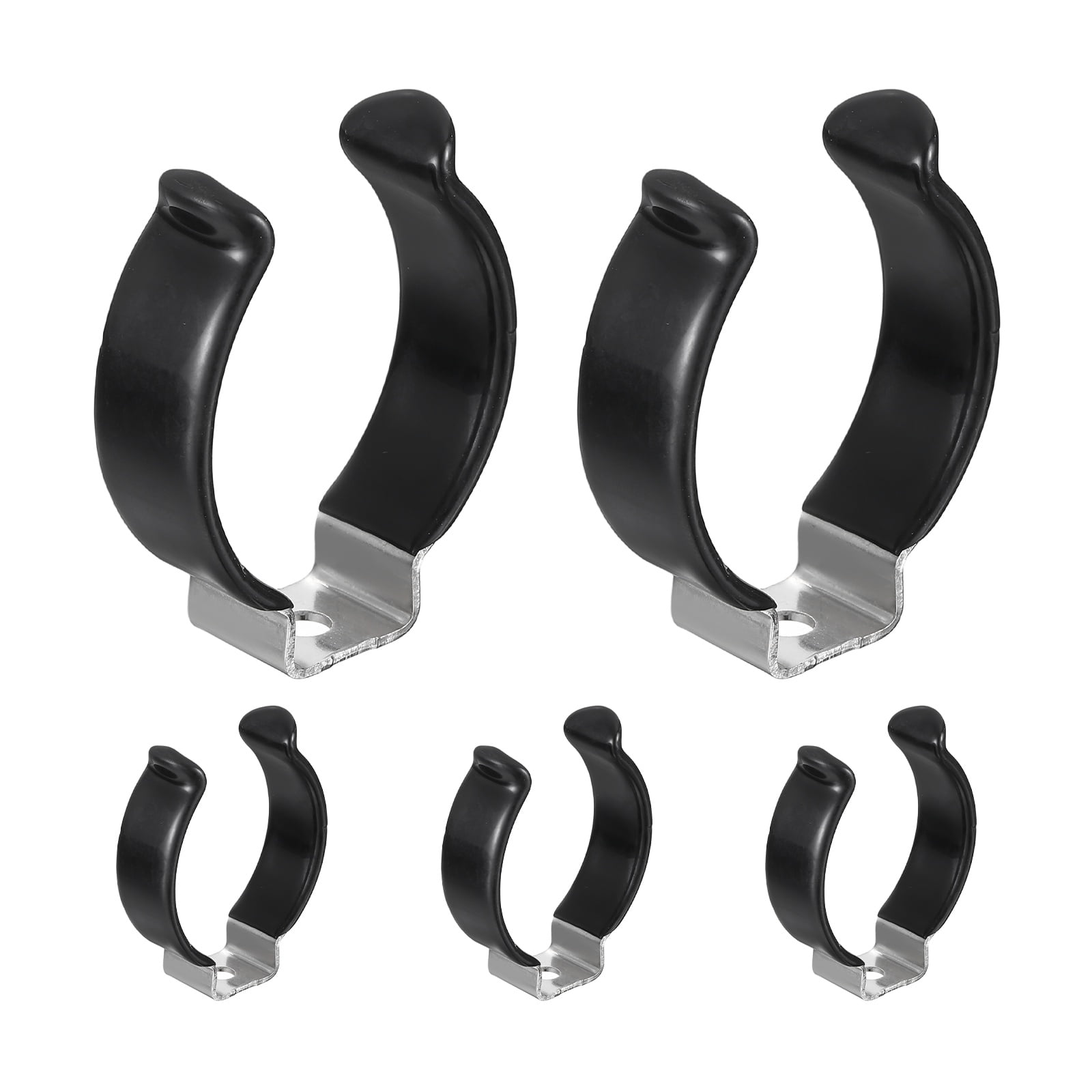 Uxcell 5Pcs T12 U Clips Holder Bracket, Stainless Steel LED Fluorescent ...