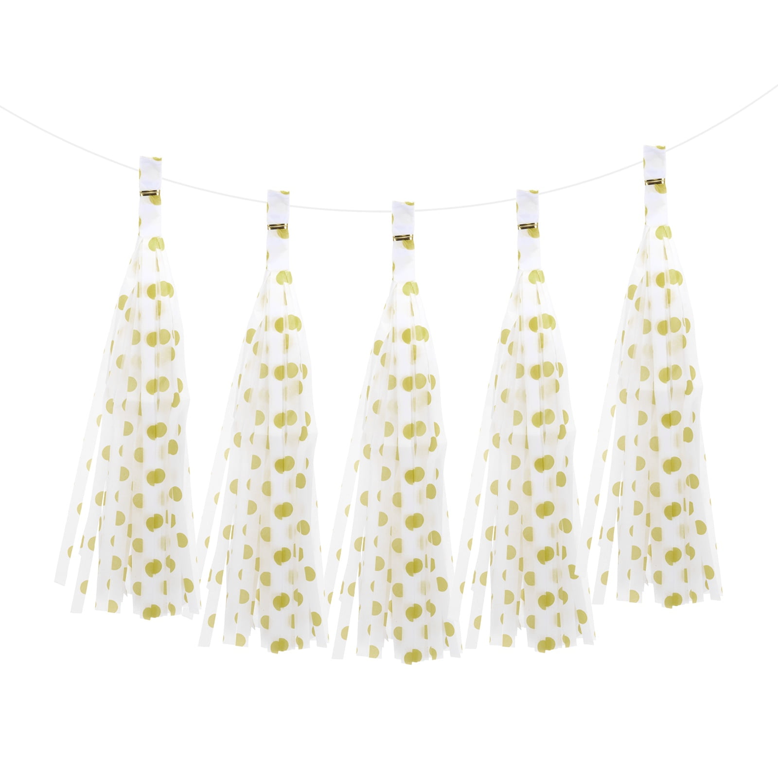 Uxcell 5Pcs Tassel Garland Banner Tissue Paper for Streamers Party ...