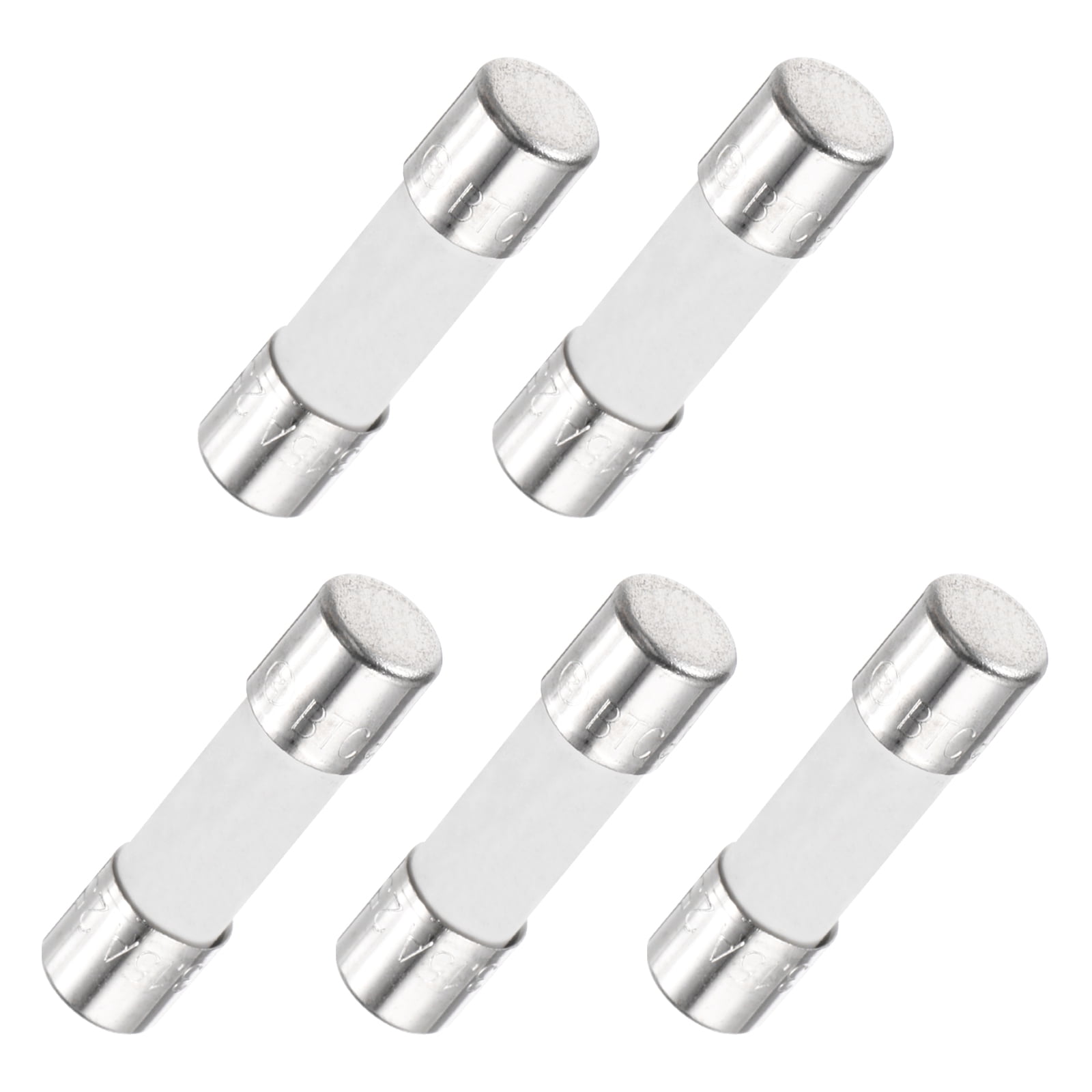 Uxcell 5Pcs Time Delay Fuse Ceramic Fuses Tube 5mm x 20mm 250V 3.15A ...