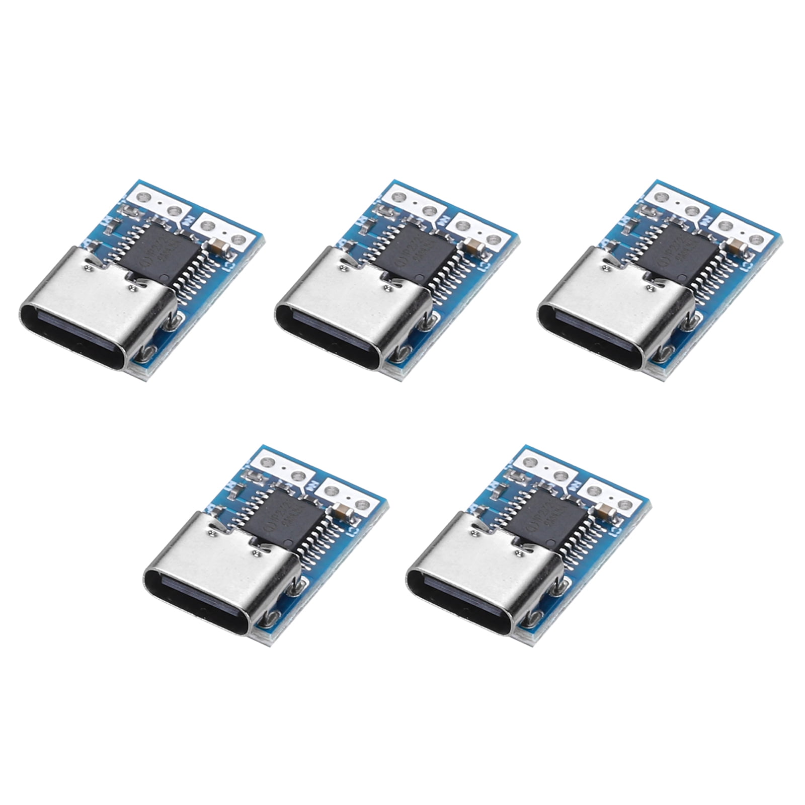 Uxcell 5Pcs USB-C PD 9V DC Fixed Voltage Power Trigger Module, 0.7x0.4 ...