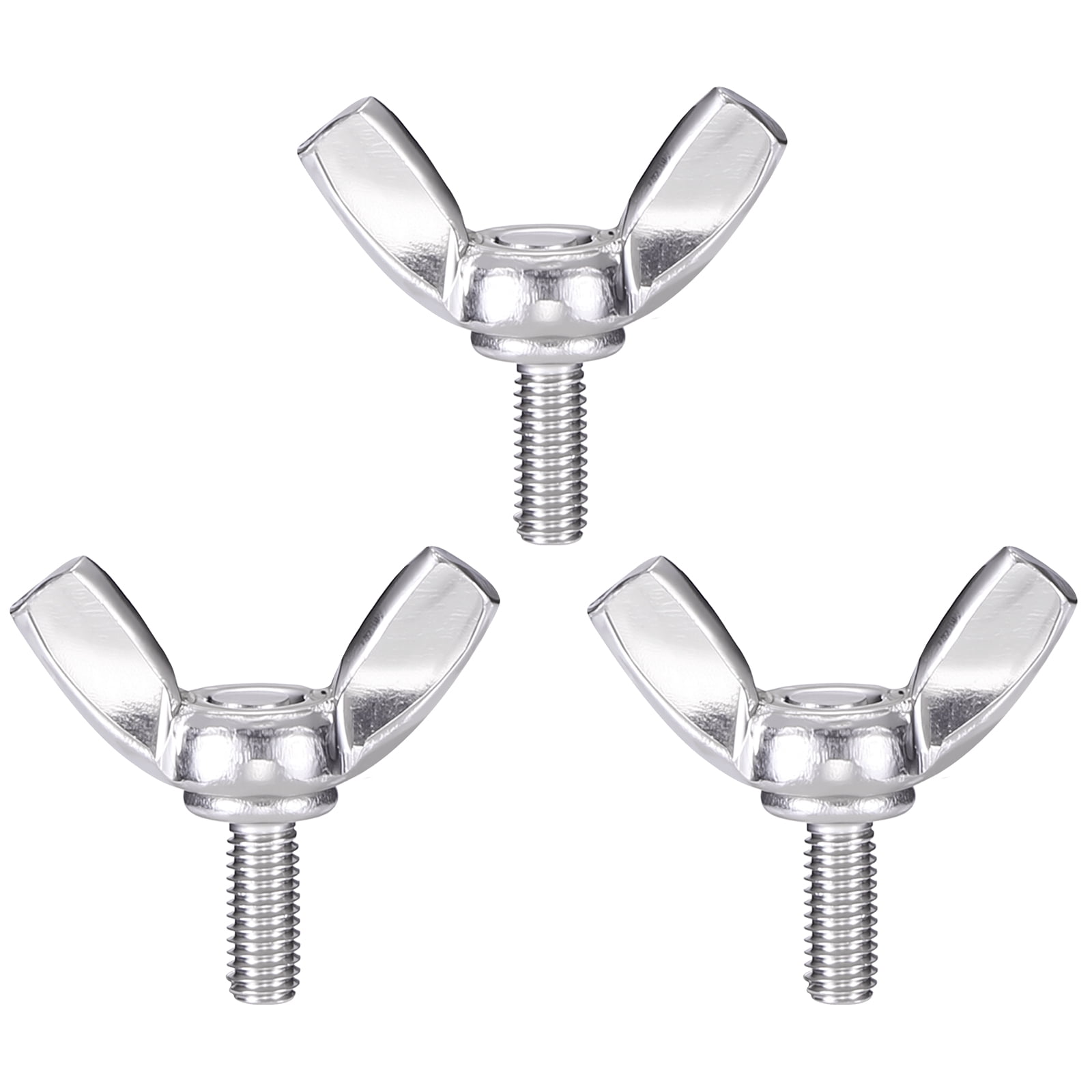 Uxcell 5Pcs Wing Butterfly Screws M3x8mm, 304 Stainless Steel Butterfly ...