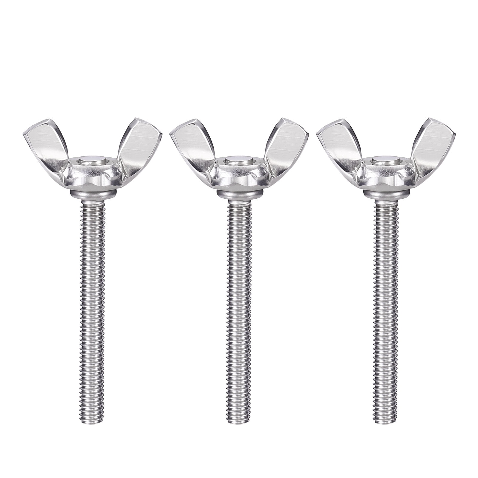 Uxcell 5Pcs Wing Butterfly Screws M4x35mm, 304 Stainless Steel ...