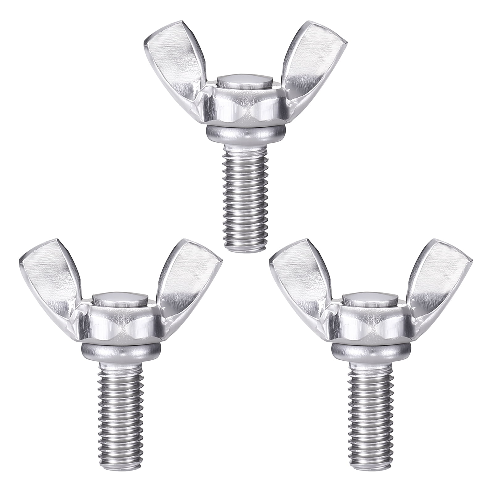 Uxcell 5Pcs Wing Butterfly Screws M5x12mm, 304 Stainless Steel ...