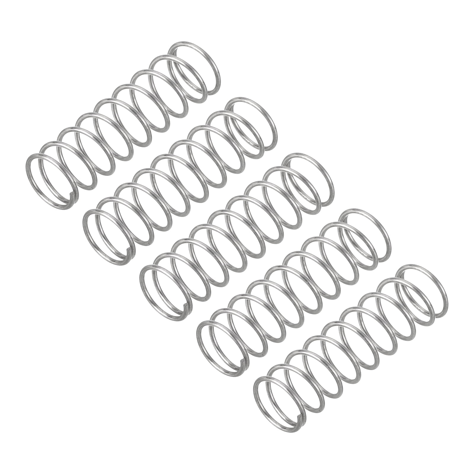 Uxcell 5Pcs Wire Diameter 0.02", OD 0.24", Free Length 0.79" 304 ...