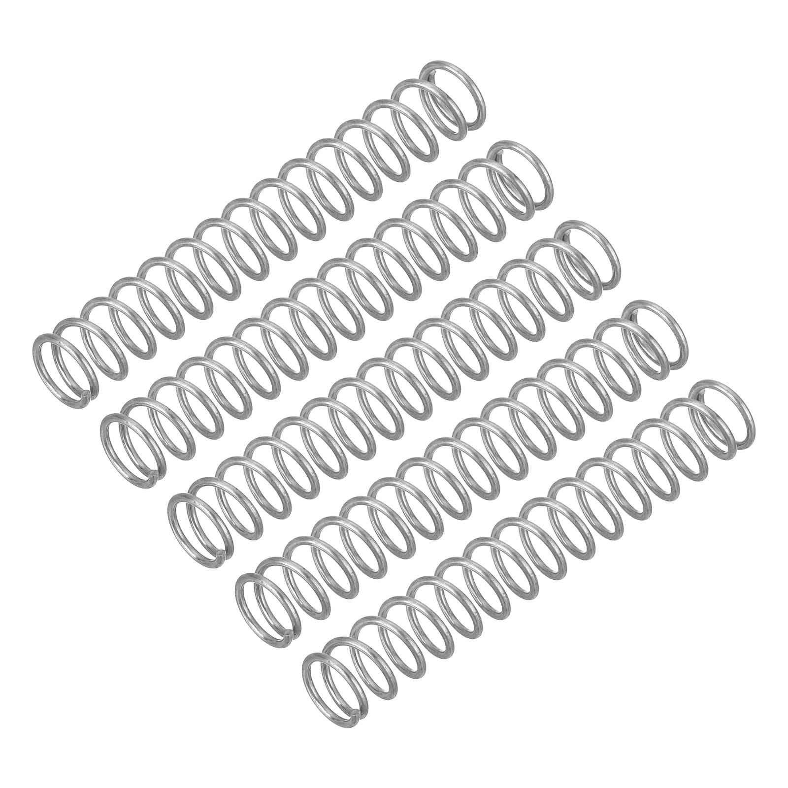 Uxcell 5Pcs Wire Diameter 0.035", OD 0.31", Free Length 1.97" 304 ...