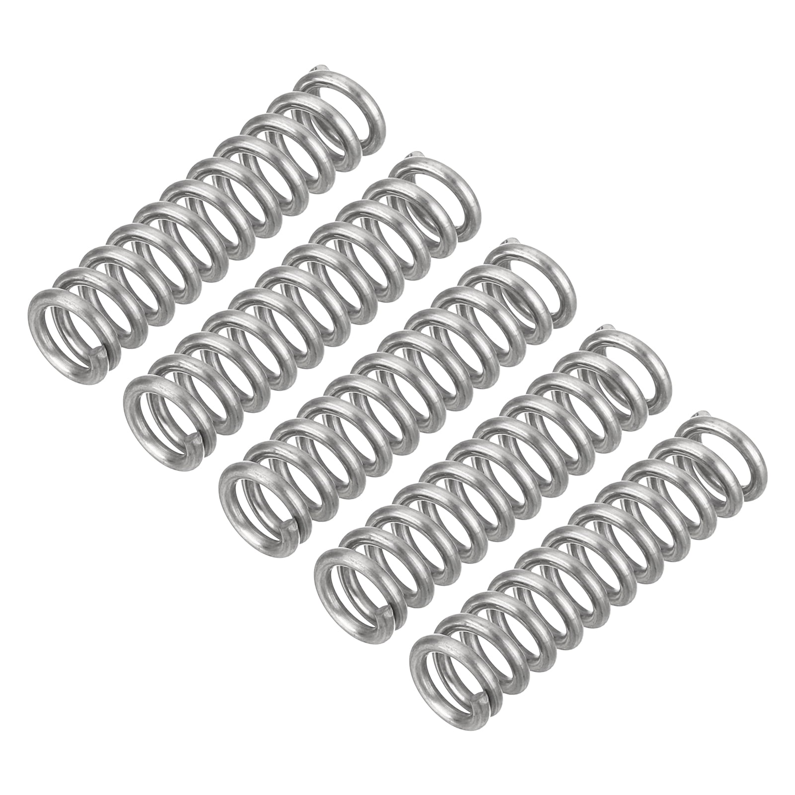 Uxcell 5Pcs Wire Diameter 0.039", OD 0.24", Free Length 0.98" 304 ...