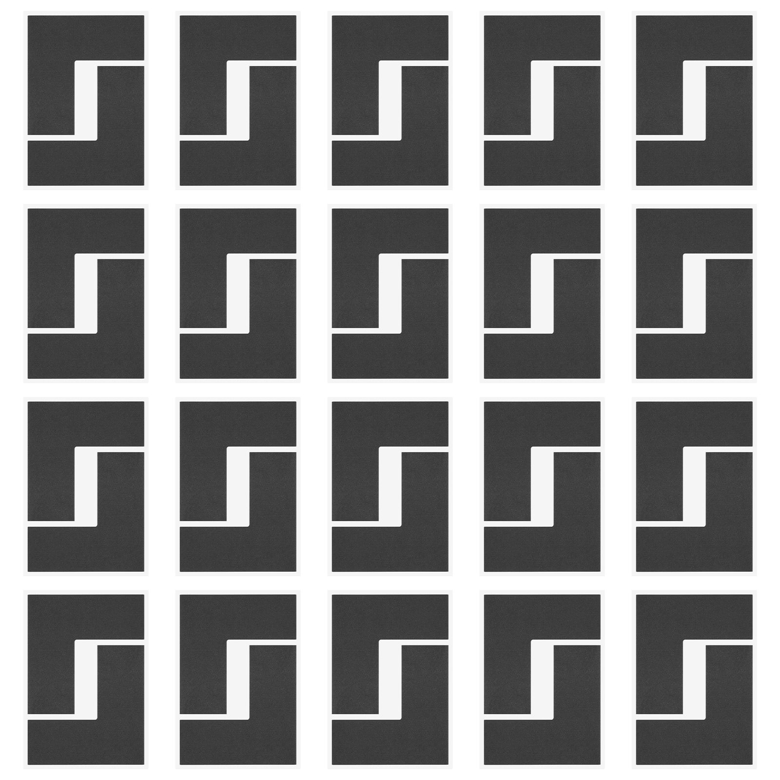 Uxcell 5S Location Marking Corner, PVC L-Shape Floor Marking Tape for ...