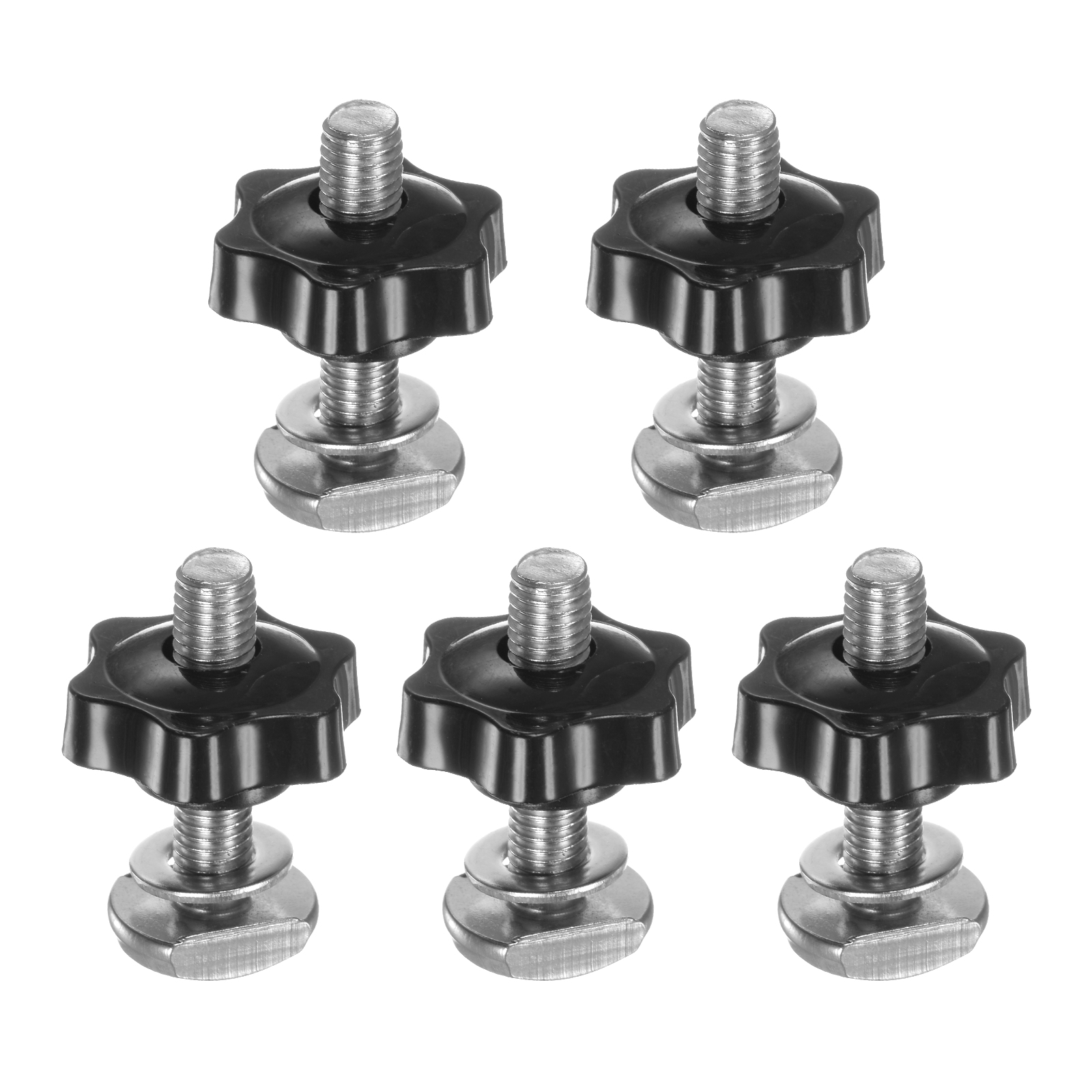 Uxcell 5Set T Track Bolts Knob Kit M10 x 45mm Threaded Bolts M10 x 38mm ...