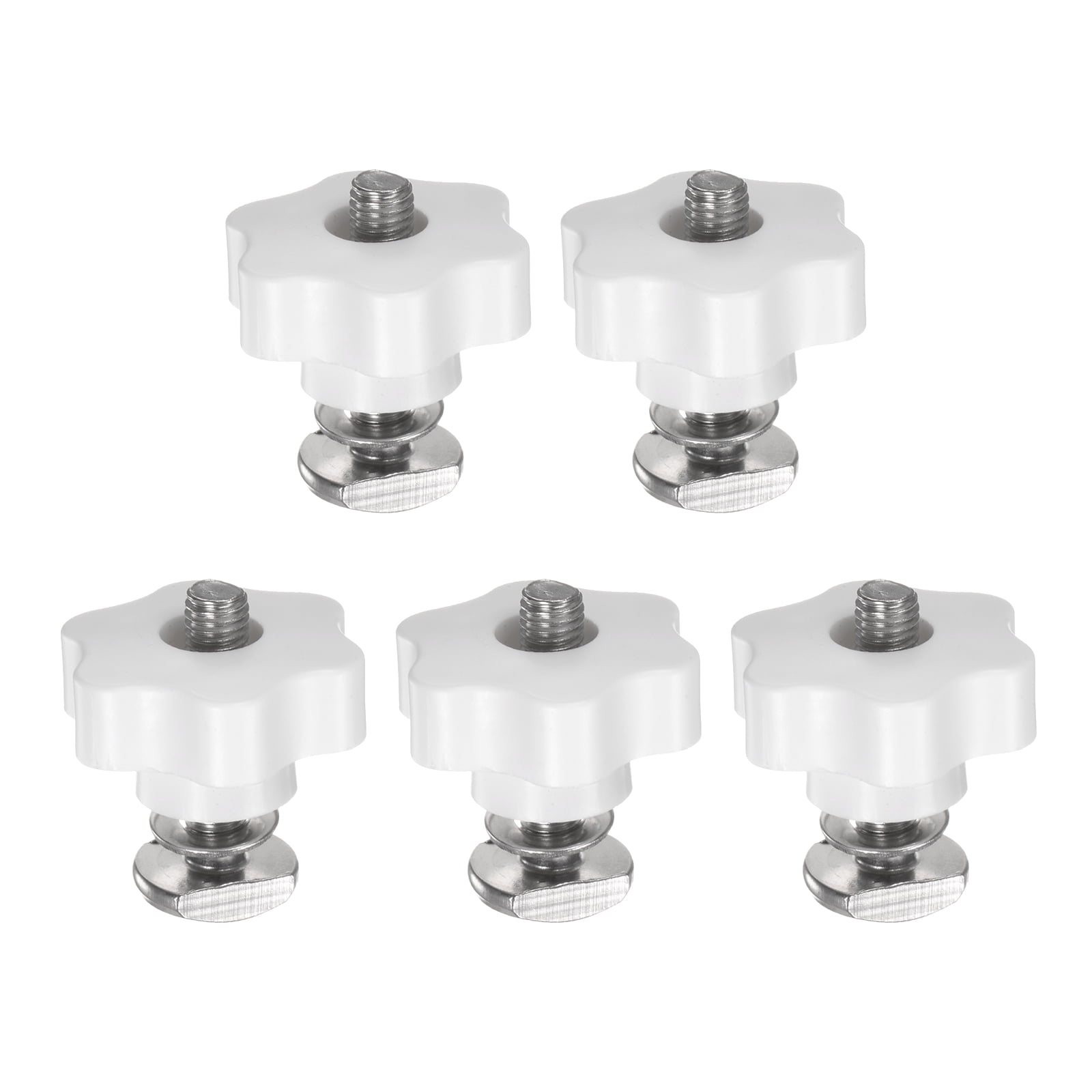 Uxcell 5Set T Track Bolts Knob Kit M10 x 45mm Threaded Bolts M10 x 48mm ...