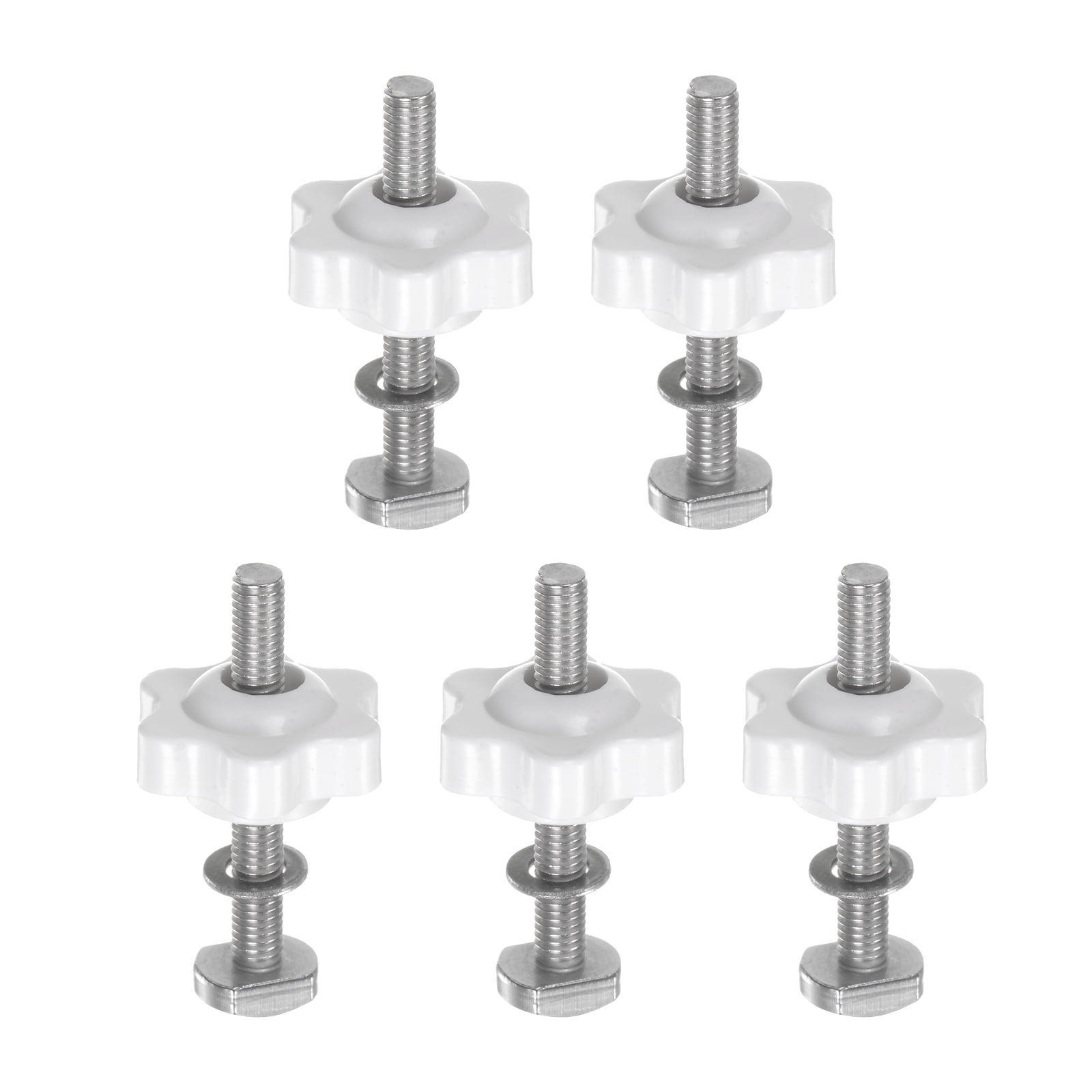 Uxcell 5Set T Track Bolts Knob Kit M5 x 40mm Threaded Bolts M5 x 25mm ...