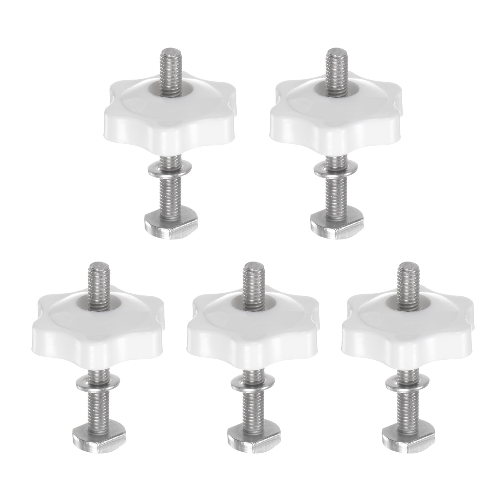 Uxcell 5Set T Track Bolts Knob Kit M5 x 40mm Threaded Bolts M5 x 32mm ...
