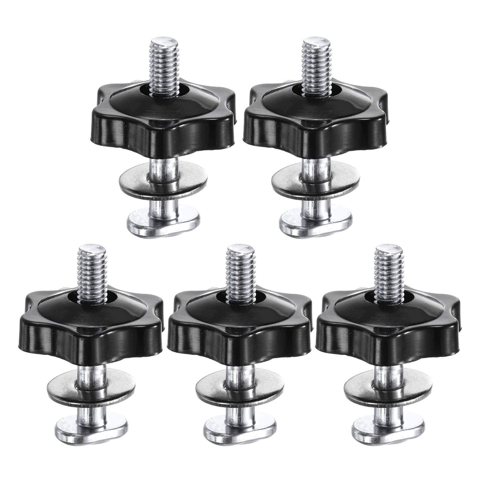 Uxcell 5Set T Track Bolts Knob Kit M6 x 40mm Threaded Bolts M6 x 32mm ...