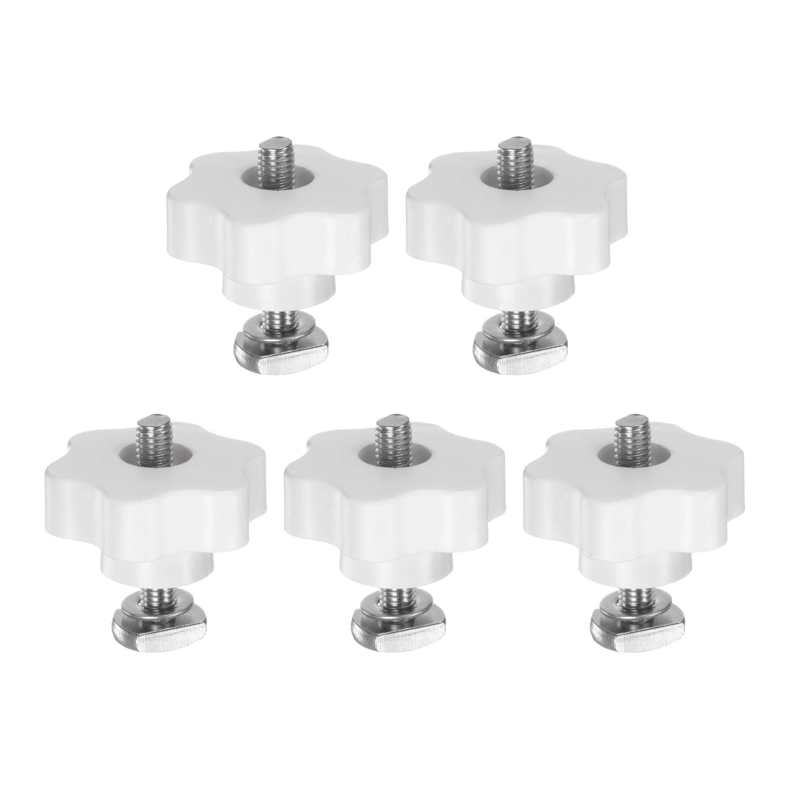 Uxcell 5Set T Track Bolts Knob Kit M8 x 45mm Threaded Bolts M8 x 48mm ...