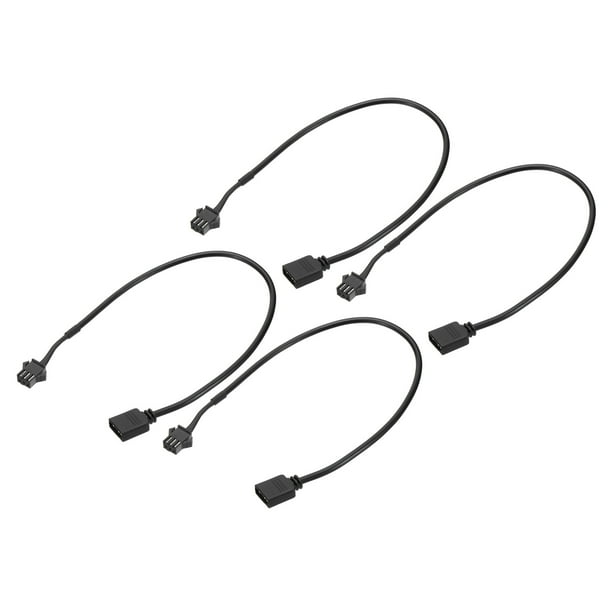 Uxcell 5V 3 Pin to SM3P Female Splitter Cable, 4 Pcs PWM Fans RGB Power ...