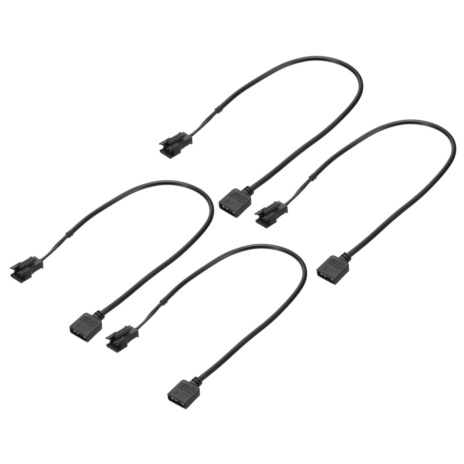 Uxcell 5V 3 Pin to SM3P Male Splitter Cable, 4 Pcs PWM Fans RGB Power ...