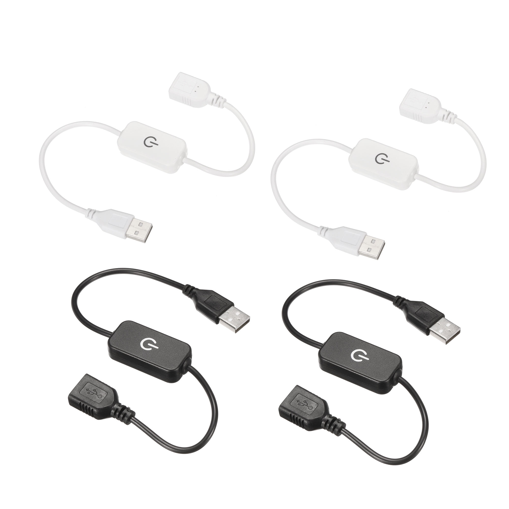 Uxcell 5V 3A USB Inline Tact Dimmer Switch Control Single Color LED ...