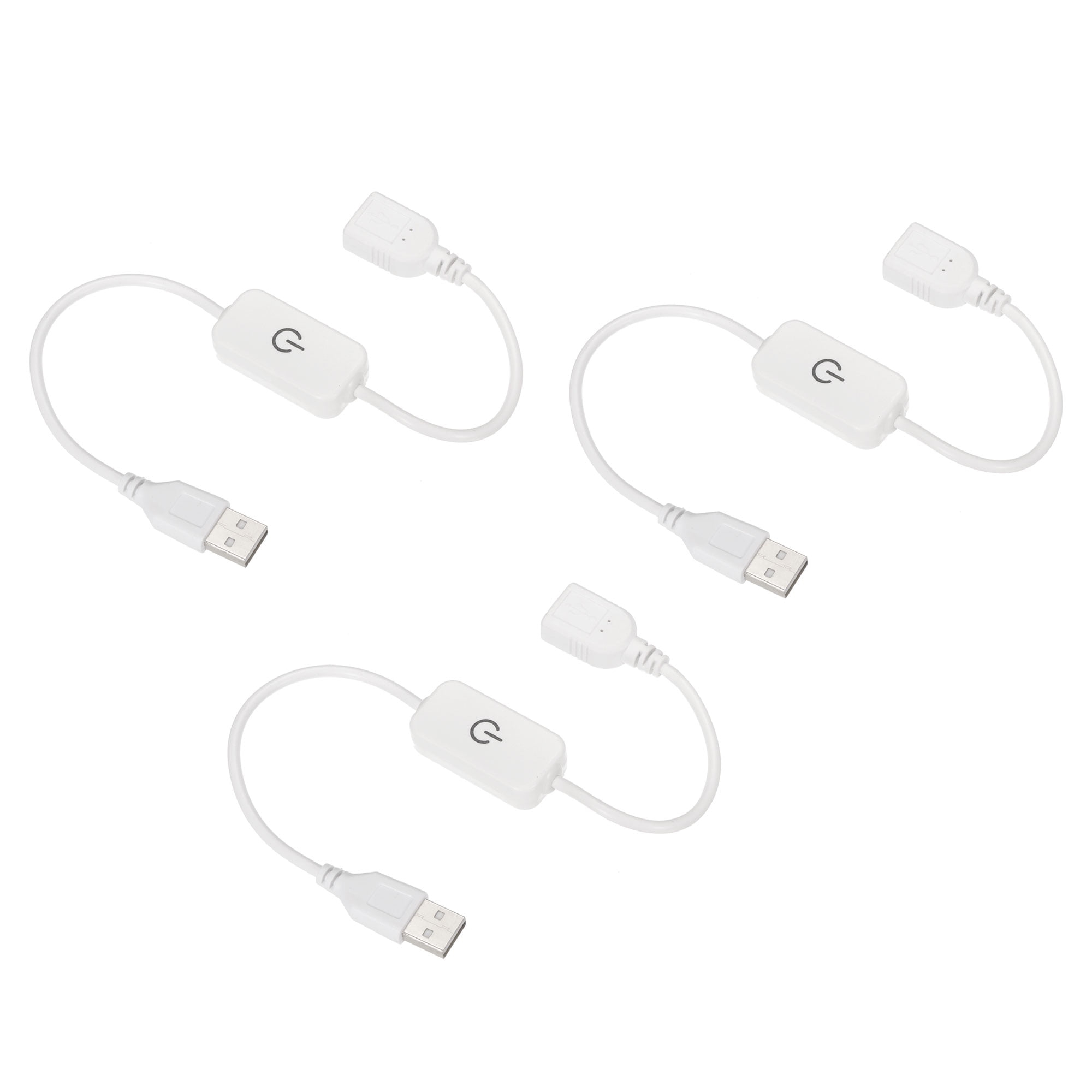 Uxcell 5V 3A USB Inline Tact Dimmer Switch Control Single Color LED ...