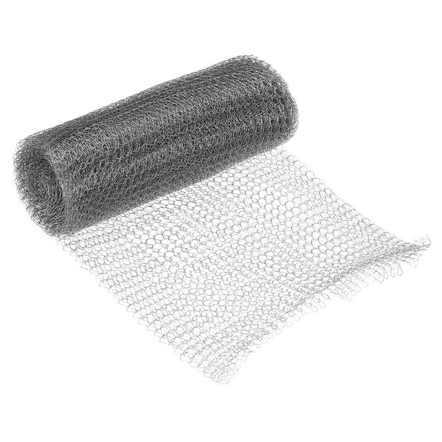 Uxcell 5inx10ft Wire Mesh Hole Fill Fabric Stainless Steel Mesh Double ...