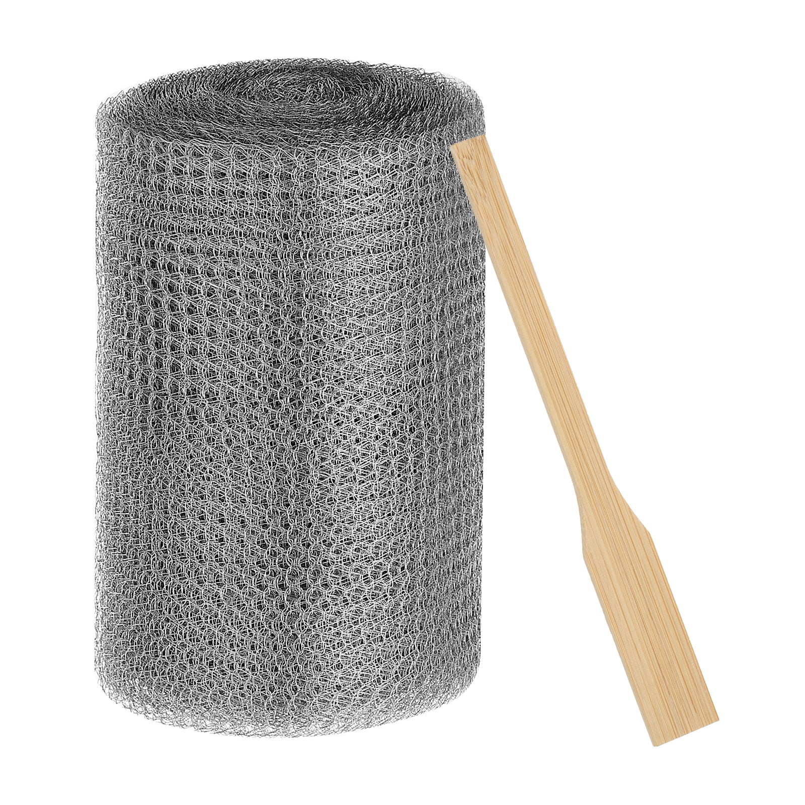 Uxcell 5inx30ft Wire Mesh Hole Fill Fabric Stainless Steel Mesh Blocker ...