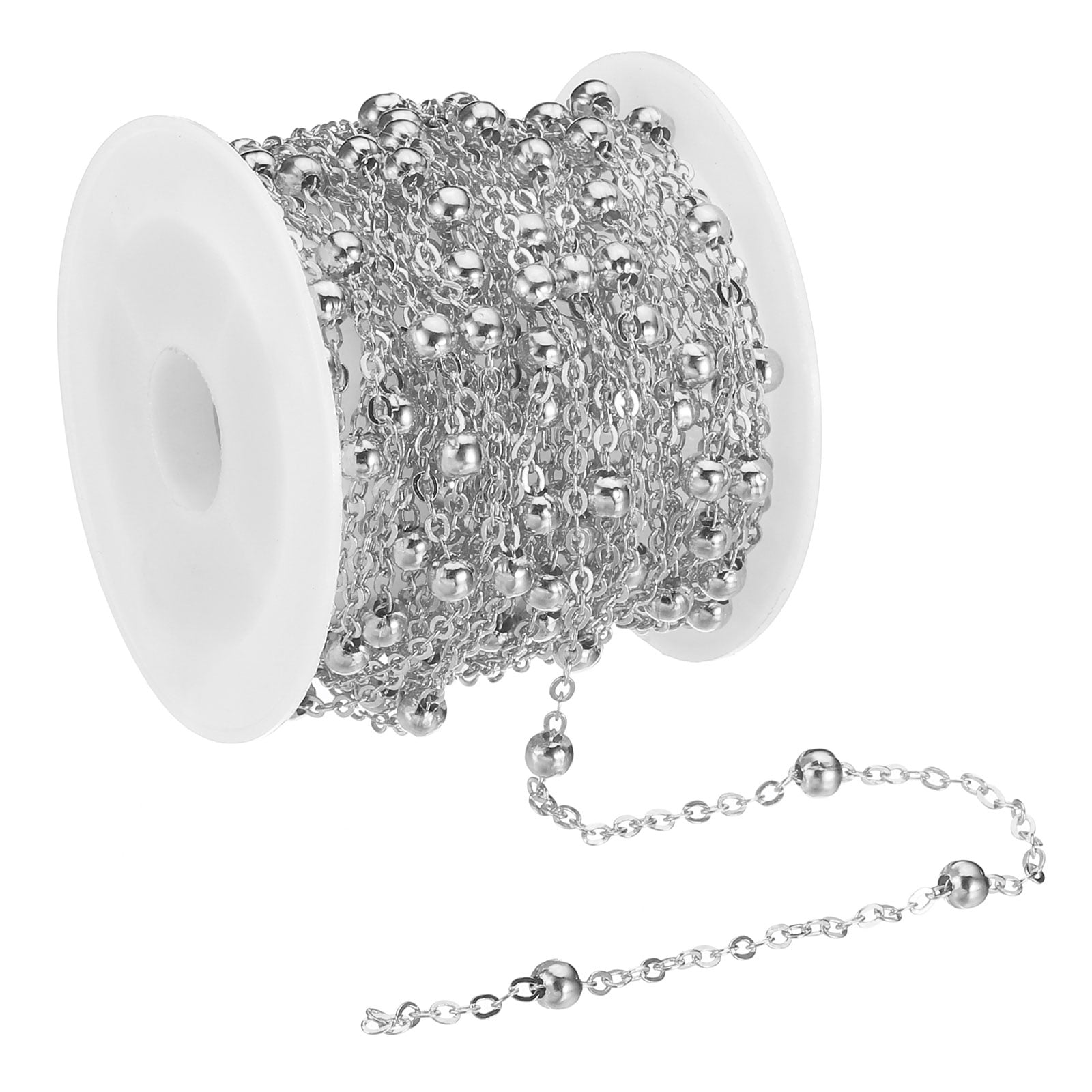 Uxcell 5m/16 Feet Beading Chain with Spool Brass Chain Link for Jewelry ...