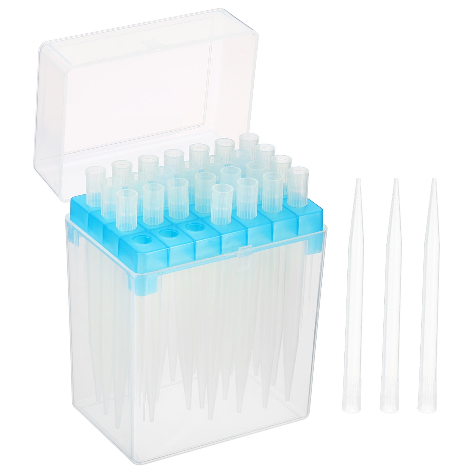 Uxcell 5ml Filtering Pipette Tips, 1 Set 28 Tips/Rack(Blue) for ...