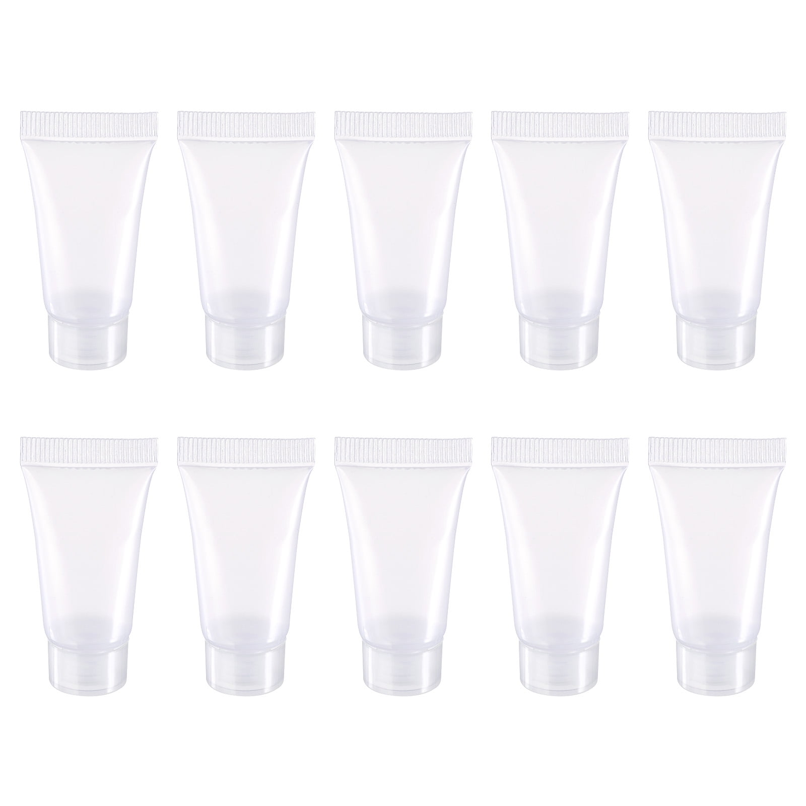 Uxcell 5ml Squeeze Tube Empty Cosmetic Tubes Plastic with Flip Lid ...