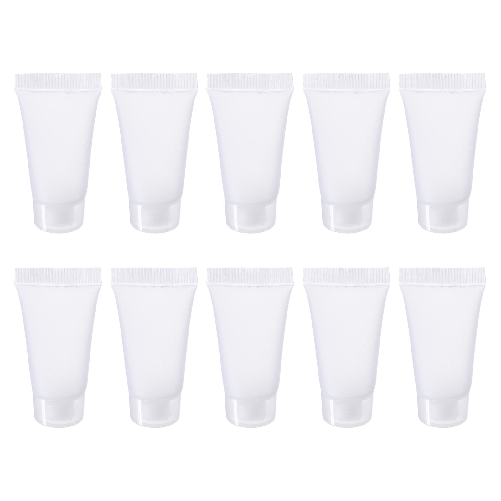 Uxcell 5ml Squeeze Tube Empty Cosmetic Tubes Plastic with Flip Lid ...