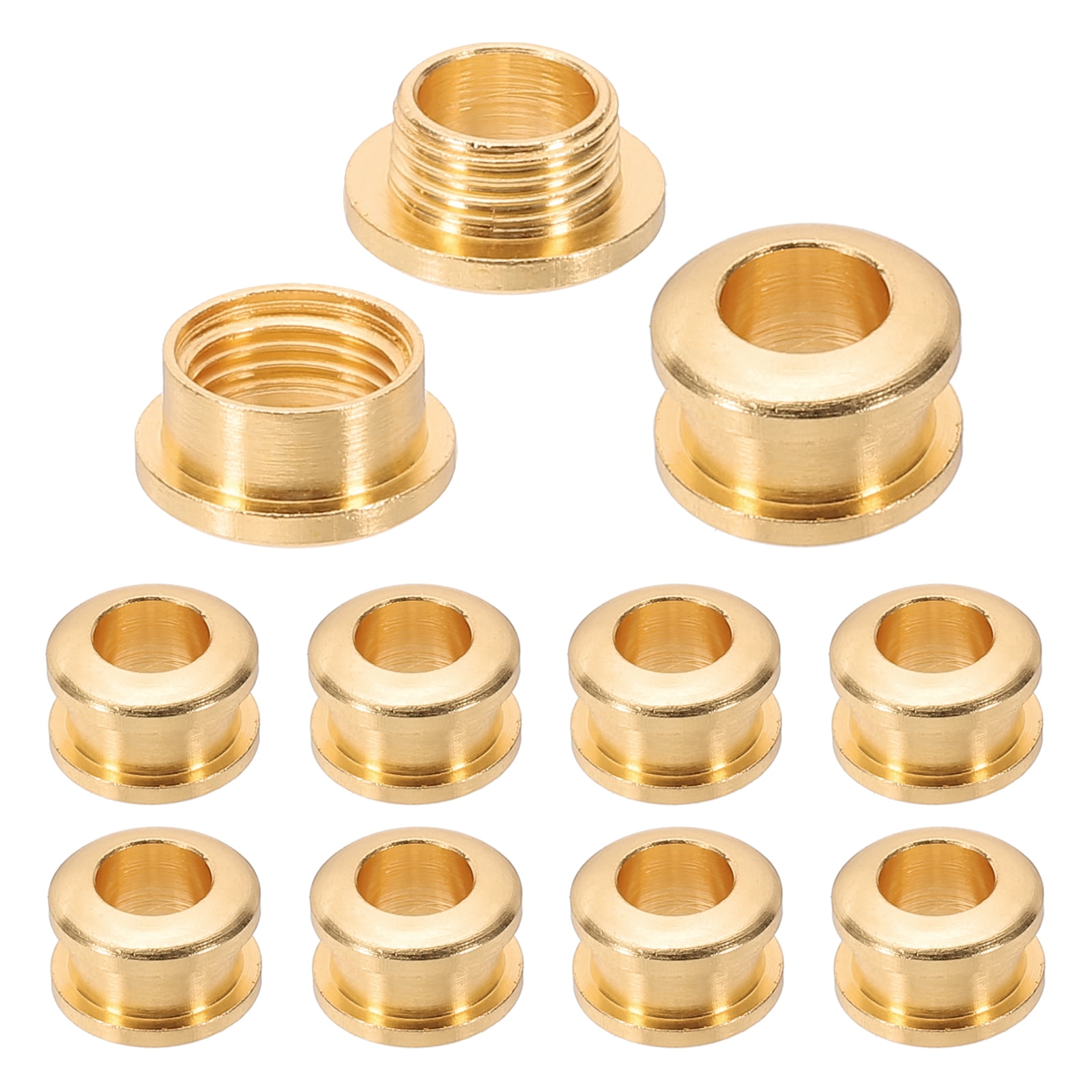 Uxcell 5mm(1/5 inch) Solid Brass Hole Eyelets, 10 Pcs Arc Surface Self ...