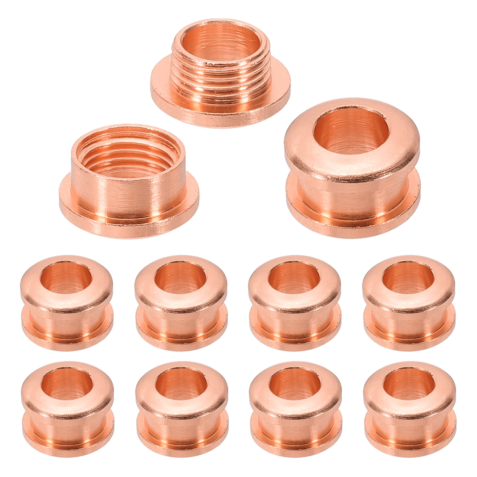 Uxcell 5mm(1/5 inch) Solid Brass Hole Eyelets, 10 Pcs Arc Surface Self ...