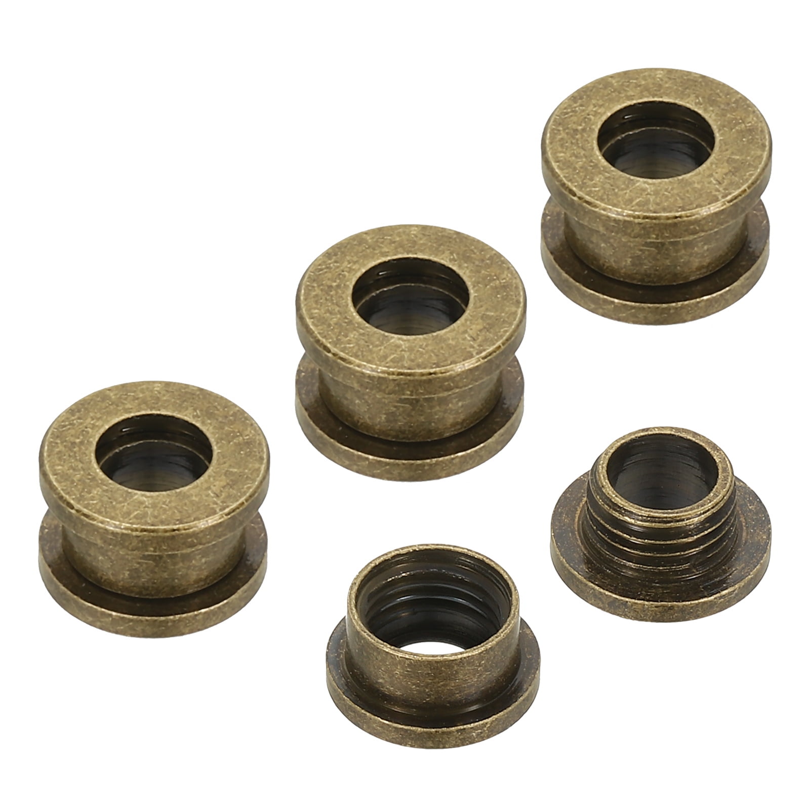 Uxcell 5mm(1/5 inch) Solid Brass Hole Eyelets, 4 Pcs Flat Self Backing ...
