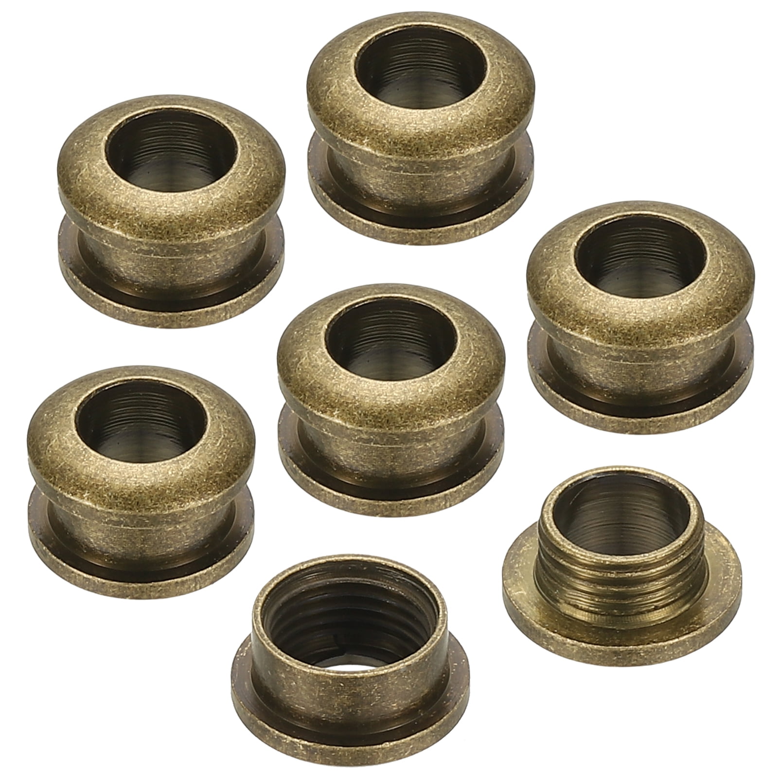 Uxcell 5mm(1/5 inch) Solid Brass Hole Eyelets, 6 Pcs Arc Surface Self ...