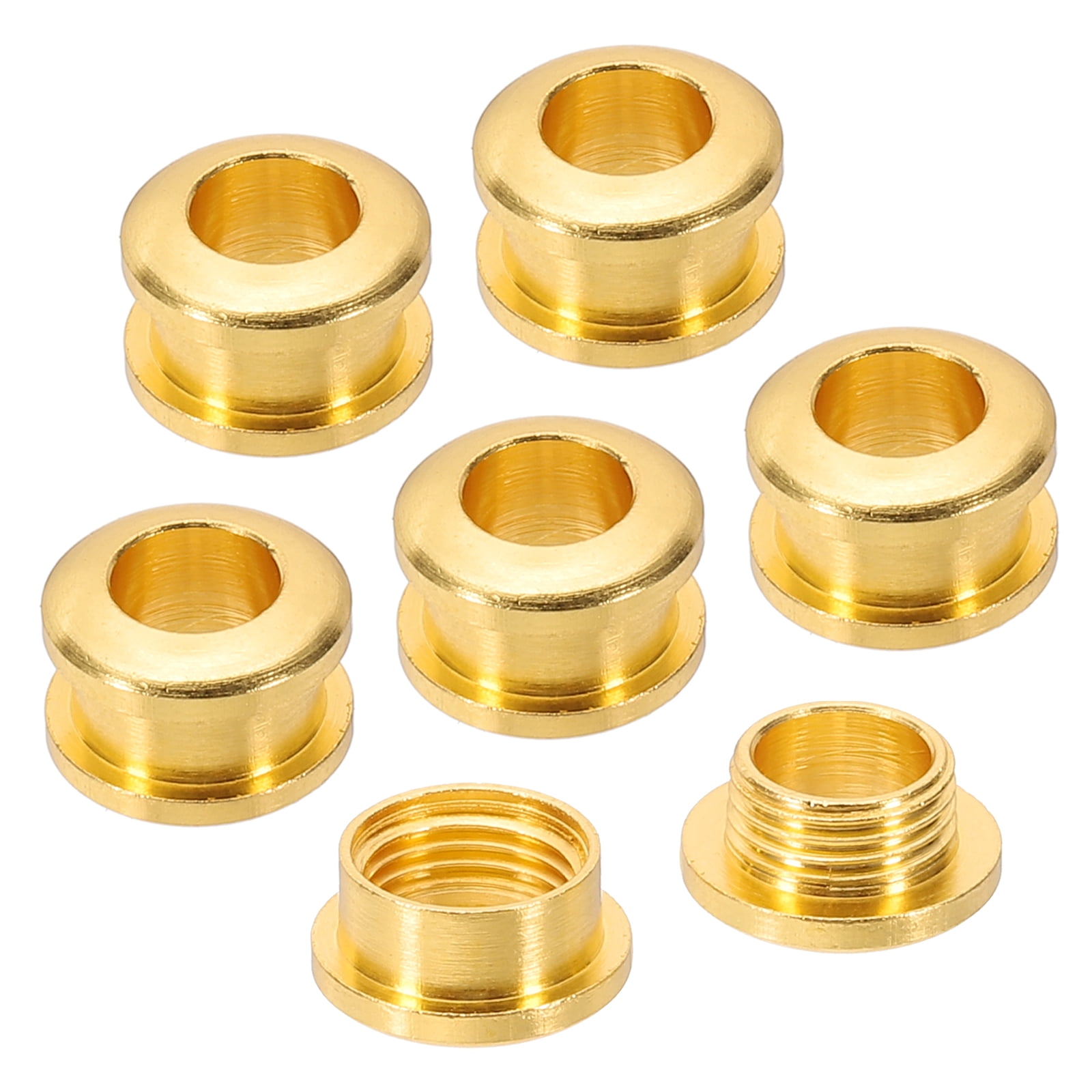 Uxcell 5mm(1/5 inch) Solid Brass Hole Eyelets, 6 Pcs Arc Surface Self ...