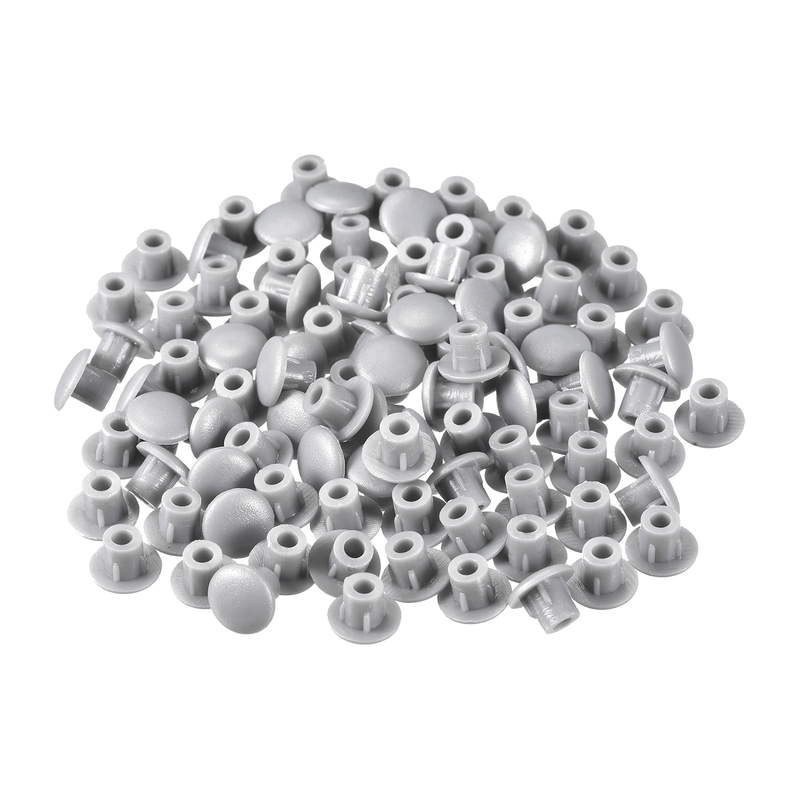 Uxcell 5mm(3/16") Dia PP Screw Hole Plugs for Furniture Cupboard, Gray ...