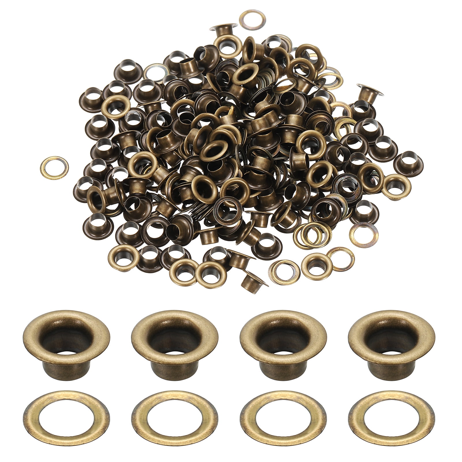 Uxcell 5mm/3/16" Metal Eyelets, Eyelets and Grommets Kit for DIY ...
